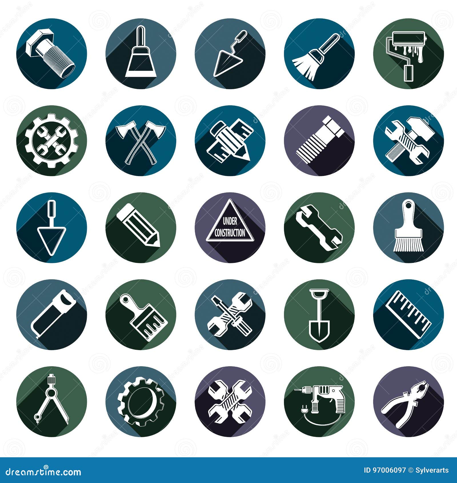 Repair Instruments Collection, Vector3d Tools. Construction Idea Stock ...