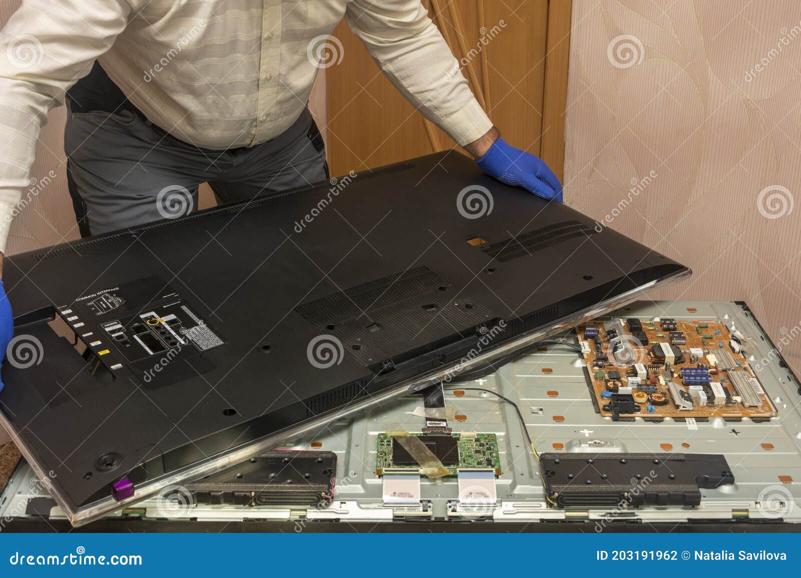 Back Panel Connectors Of The Computer Motherboard Stock Photography ...