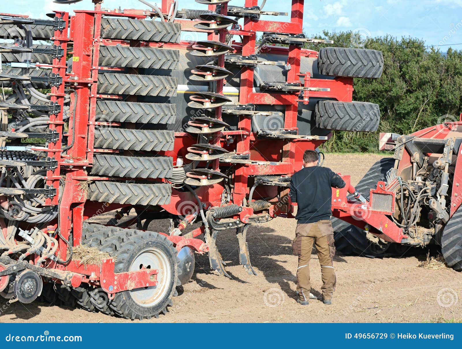 Repair of a machine editorial stock image. Image of agricultural - 49656729