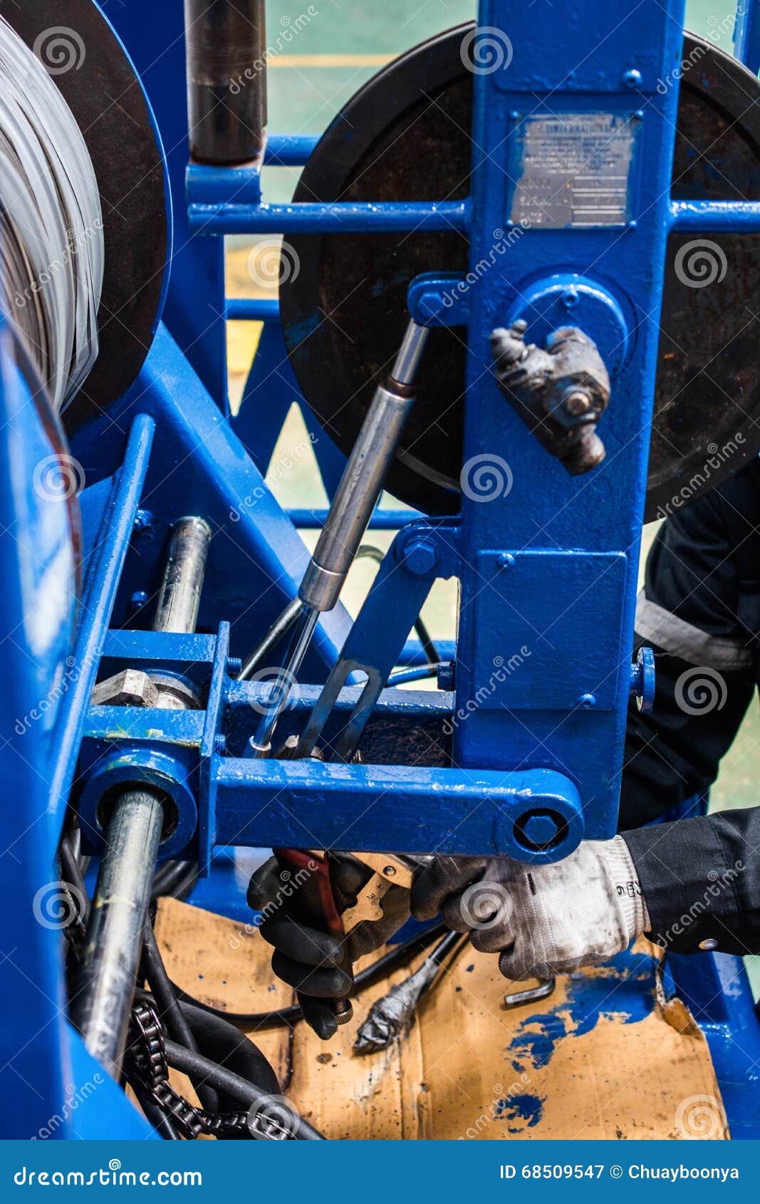 Repair machine stock image. Image of hand, movement, machine - 68509547