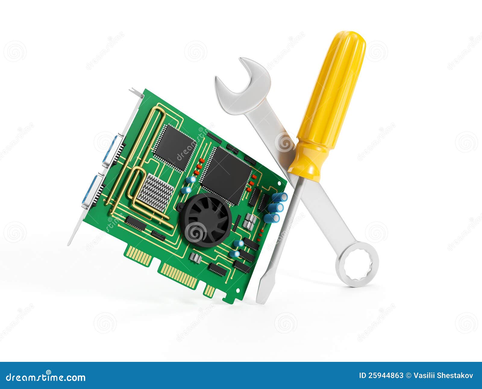 Repair and maintenance stock illustration. Illustration of technology ...