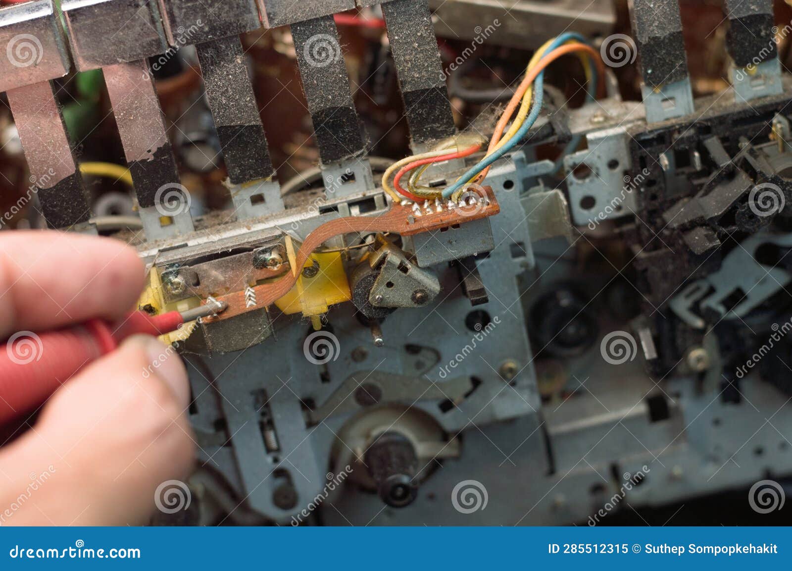 Repair and Maintenance of Electronic Devices. Stock Image - Image of ...