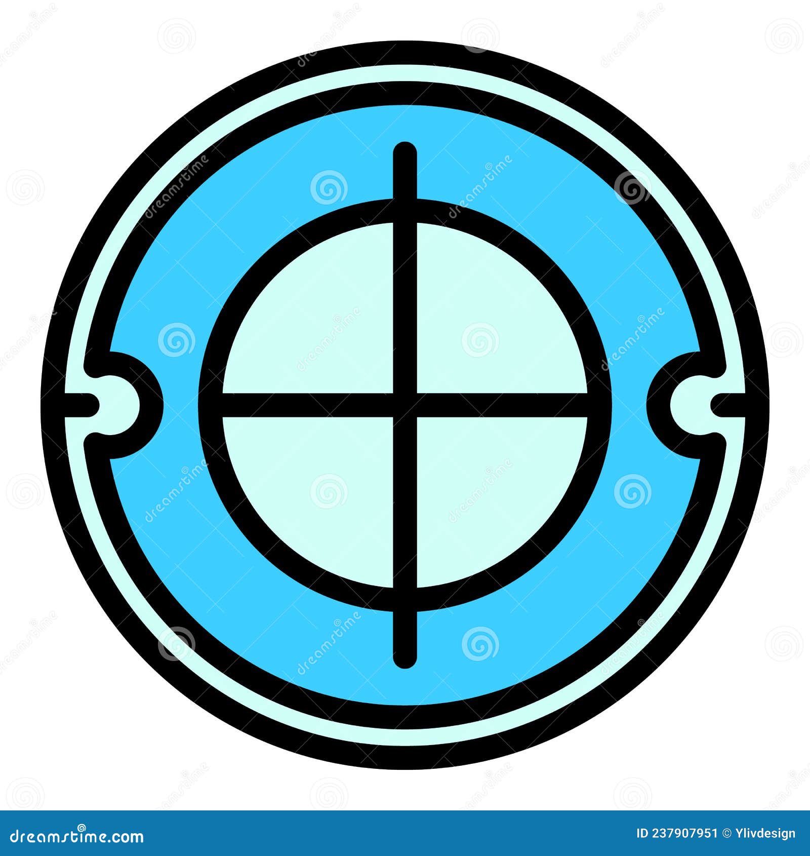 Repair Manhole Icon Color Outline Vector Stock Vector - Illustration of ...