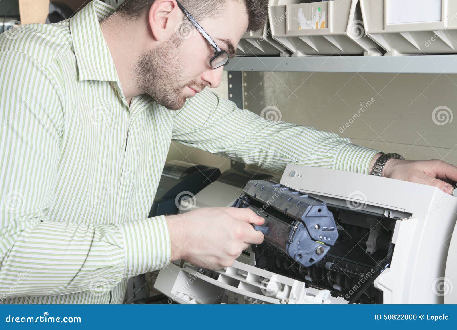 Repair men at work stock photo. Image of repair, cable - 50822800