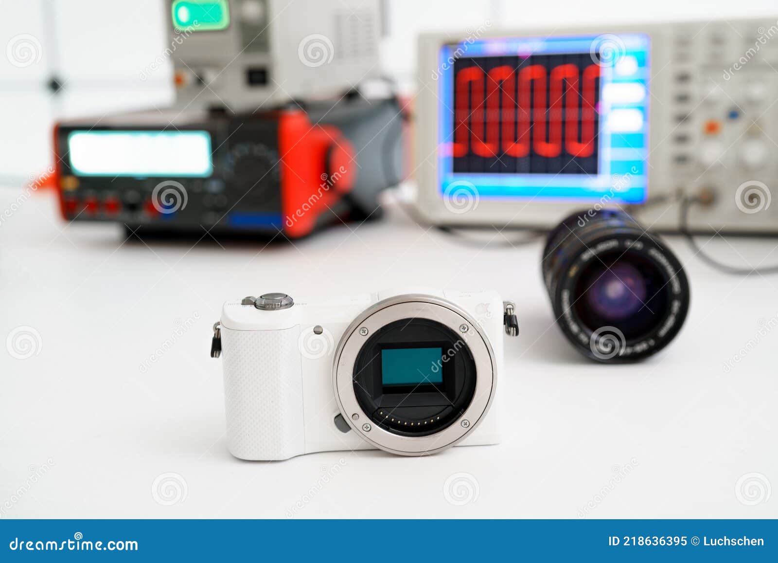 Repair of a Mirrorless Camera in a Service Center Stock Image - Image ...