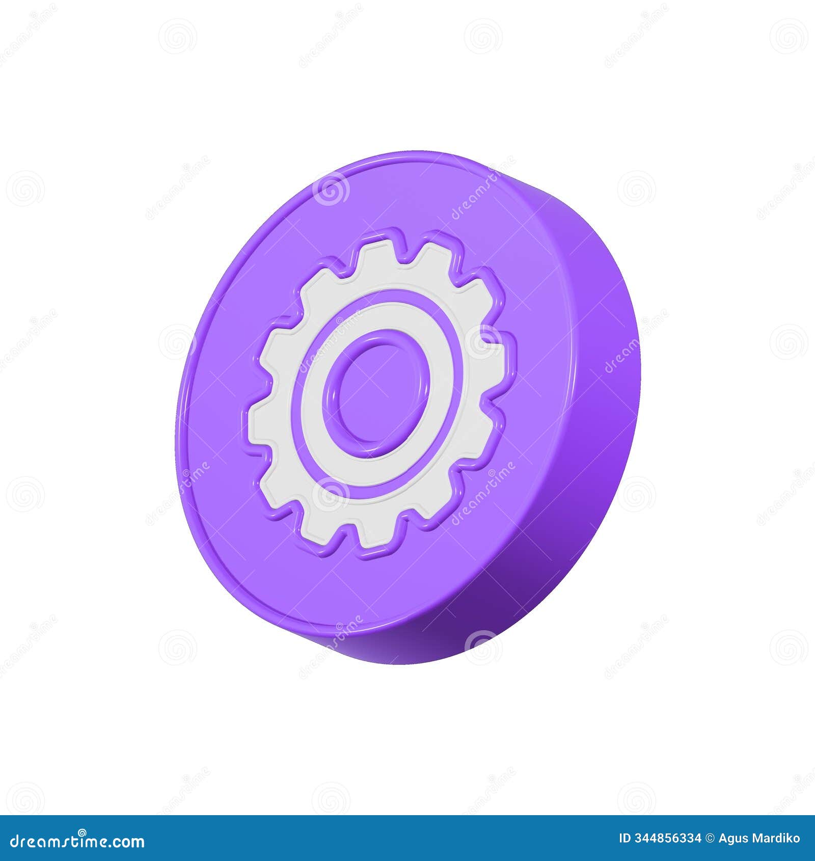 3d Icon Cogwheel Gear, Setting Symbol. Repair, Optimizing, Workflow ...