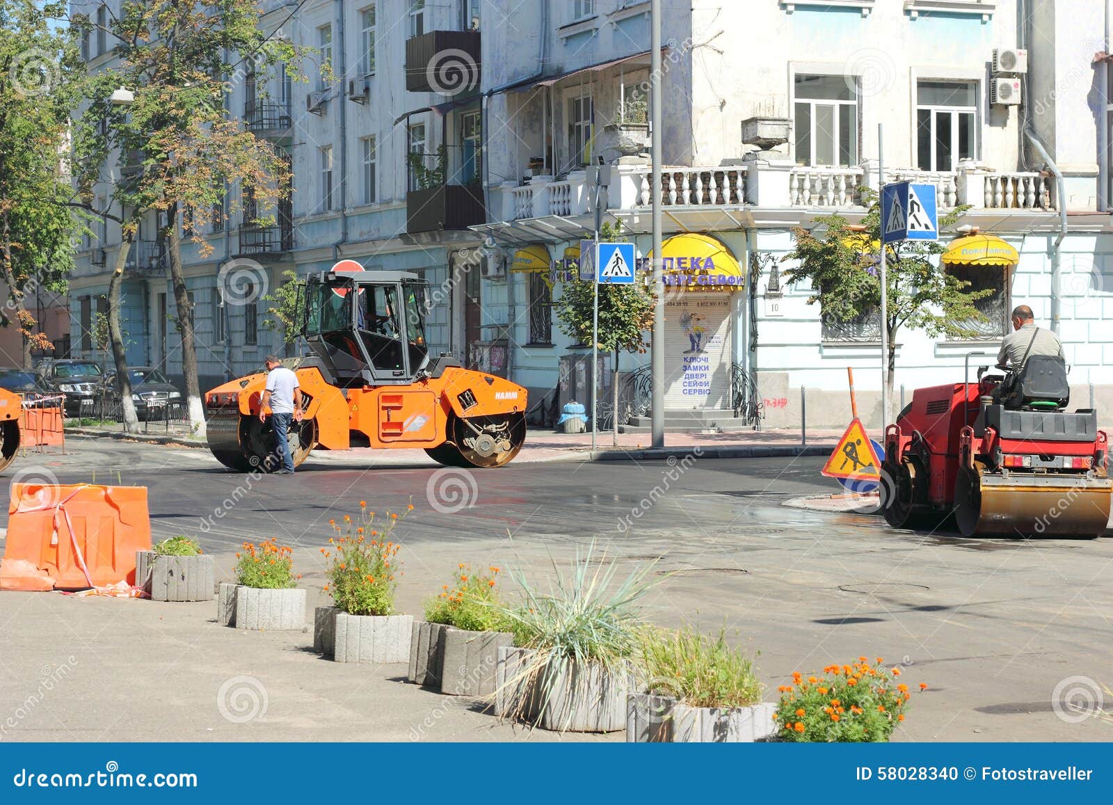 Repair of Pavement in the City Editorial Image - Image of stack, repair ...
