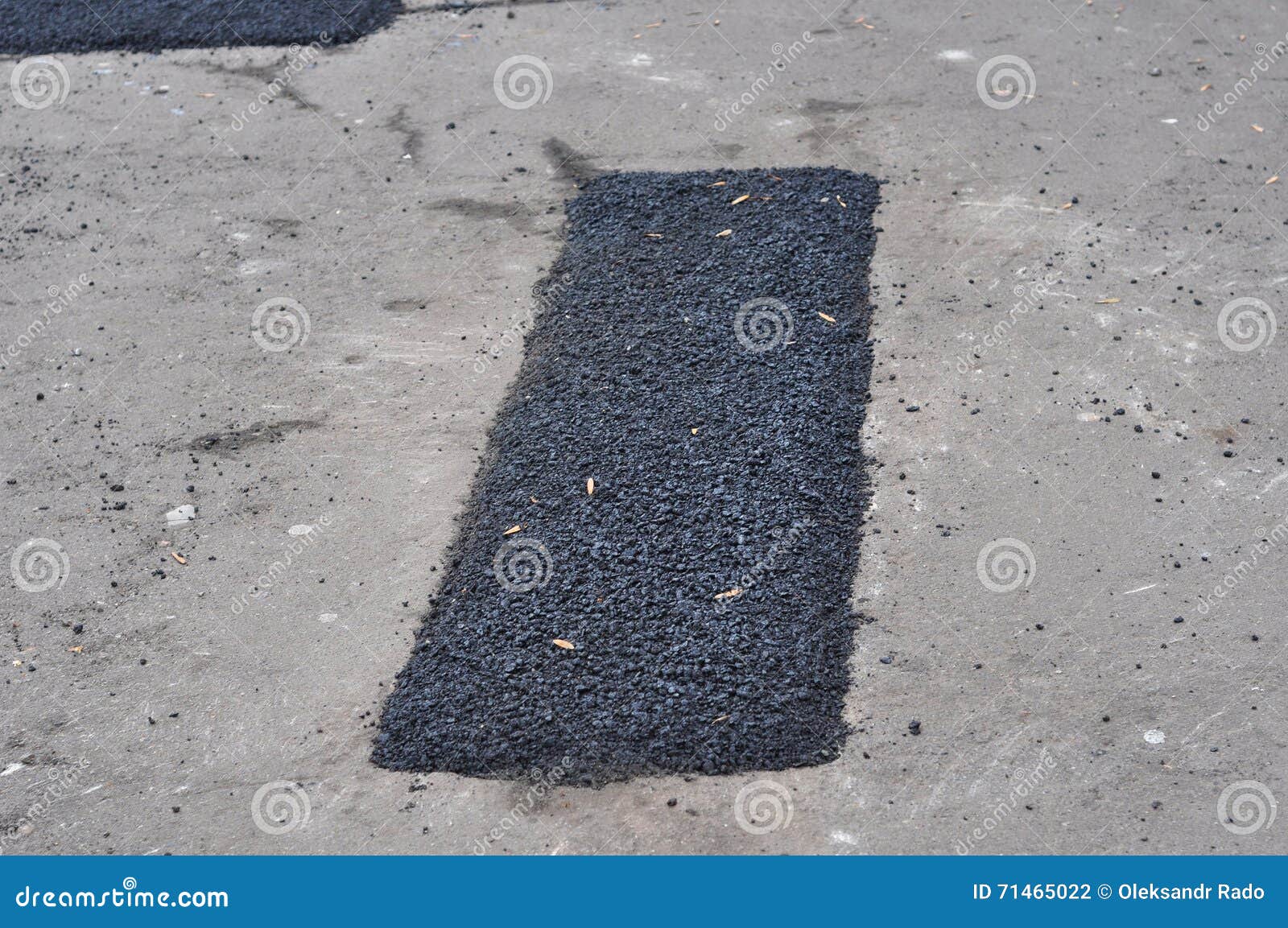 Repair Pavement and Laying New Asphalt. Stock Photo - Image of ...