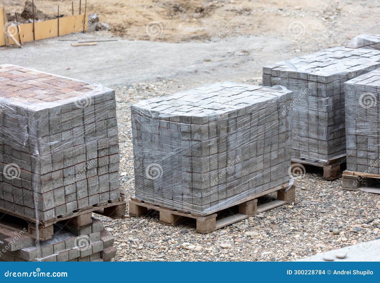 Repair of Paving Slabs on the Road Stock Photo - Image of surface ...