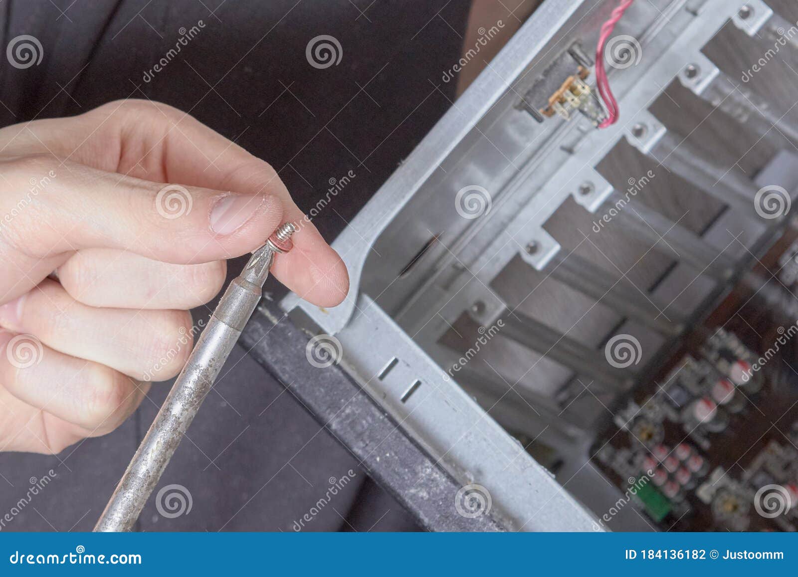 Repair of PC Installation of Components Cleaning from Dust Assembly ...