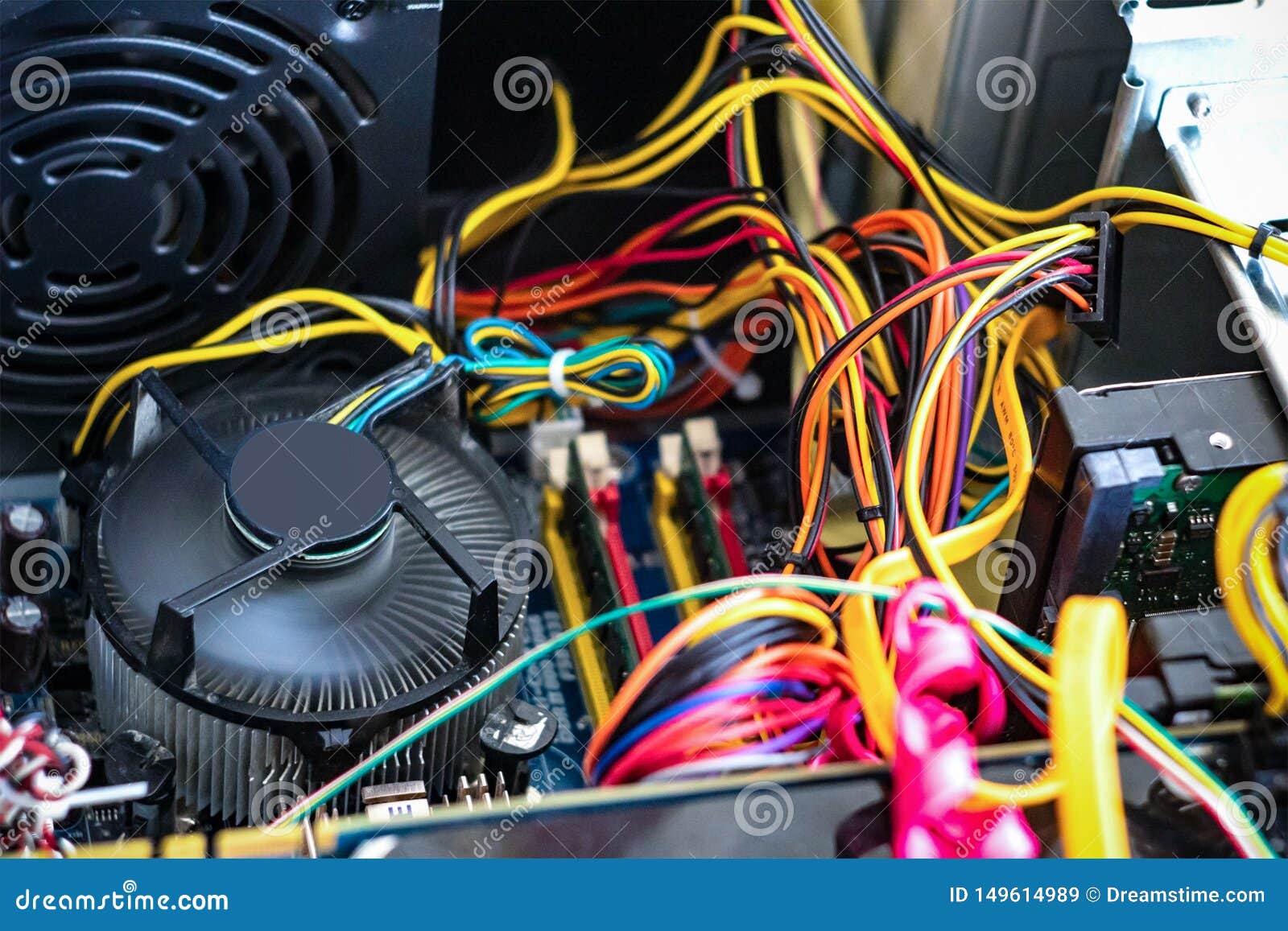 Repair of the Personal Computer in the Service Center Stock Image ...