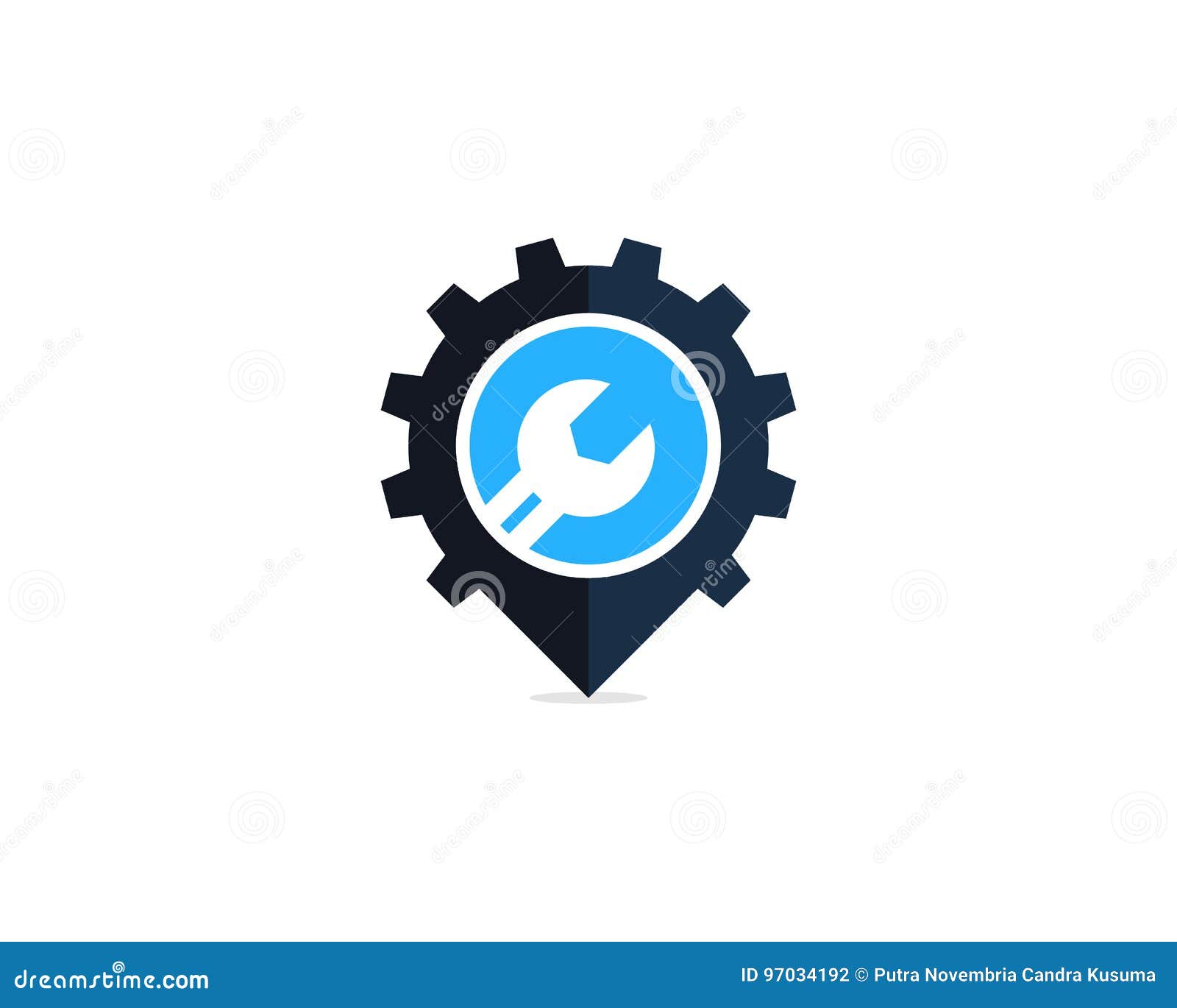 Repair Pin Point Icon Logo Design Element Stock Vector - Illustration ...