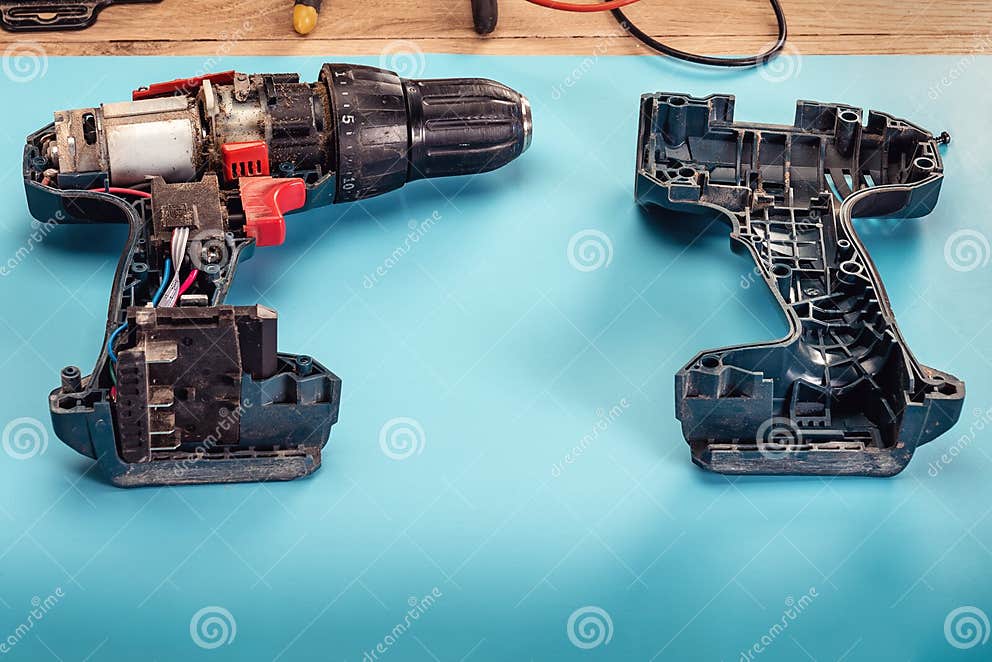 Repair of Power Tools in the Service Center Stock Photo - Image of ...