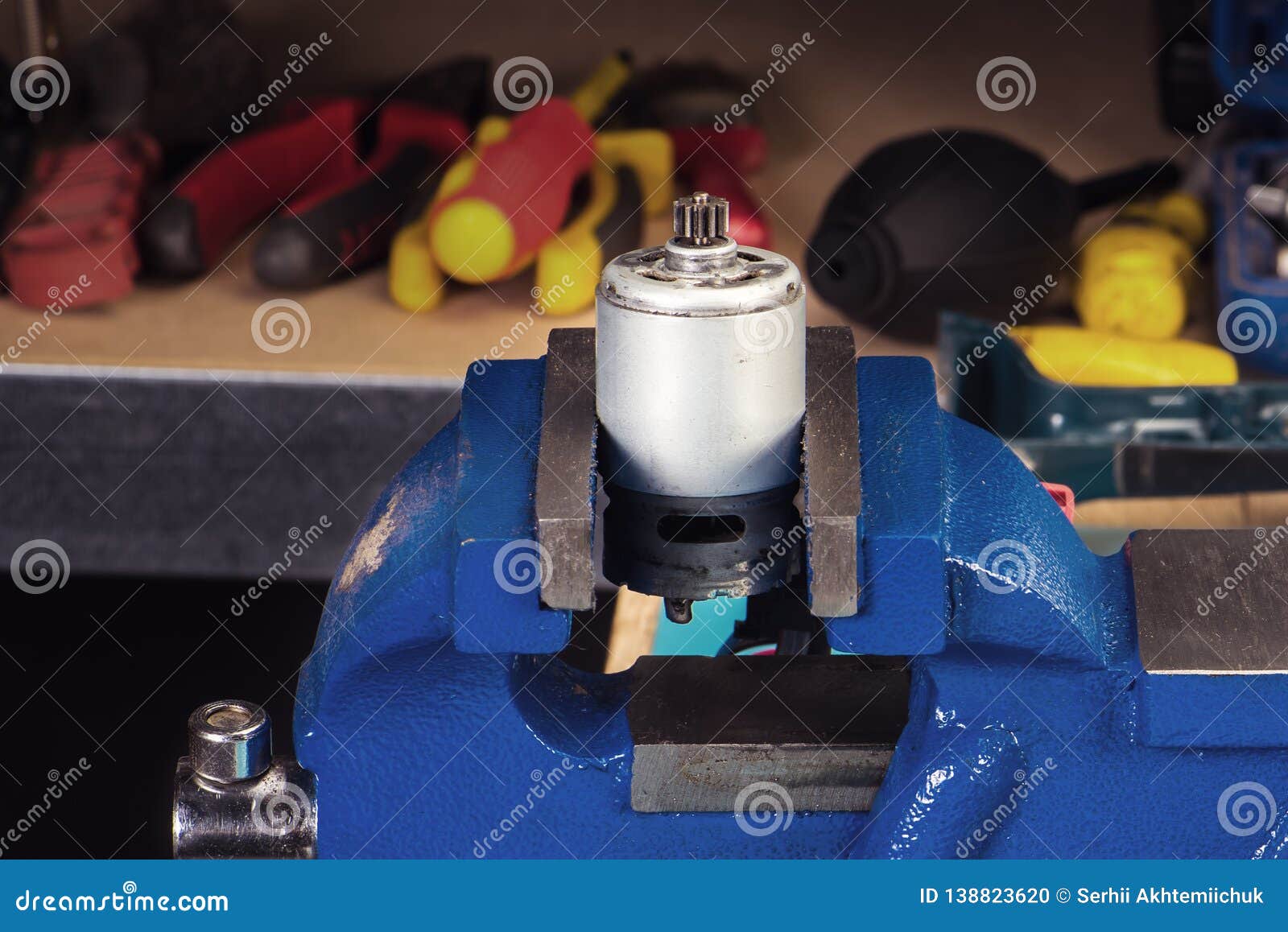 Repair of Power Tools in the Service Center Stock Photo - Image of ...