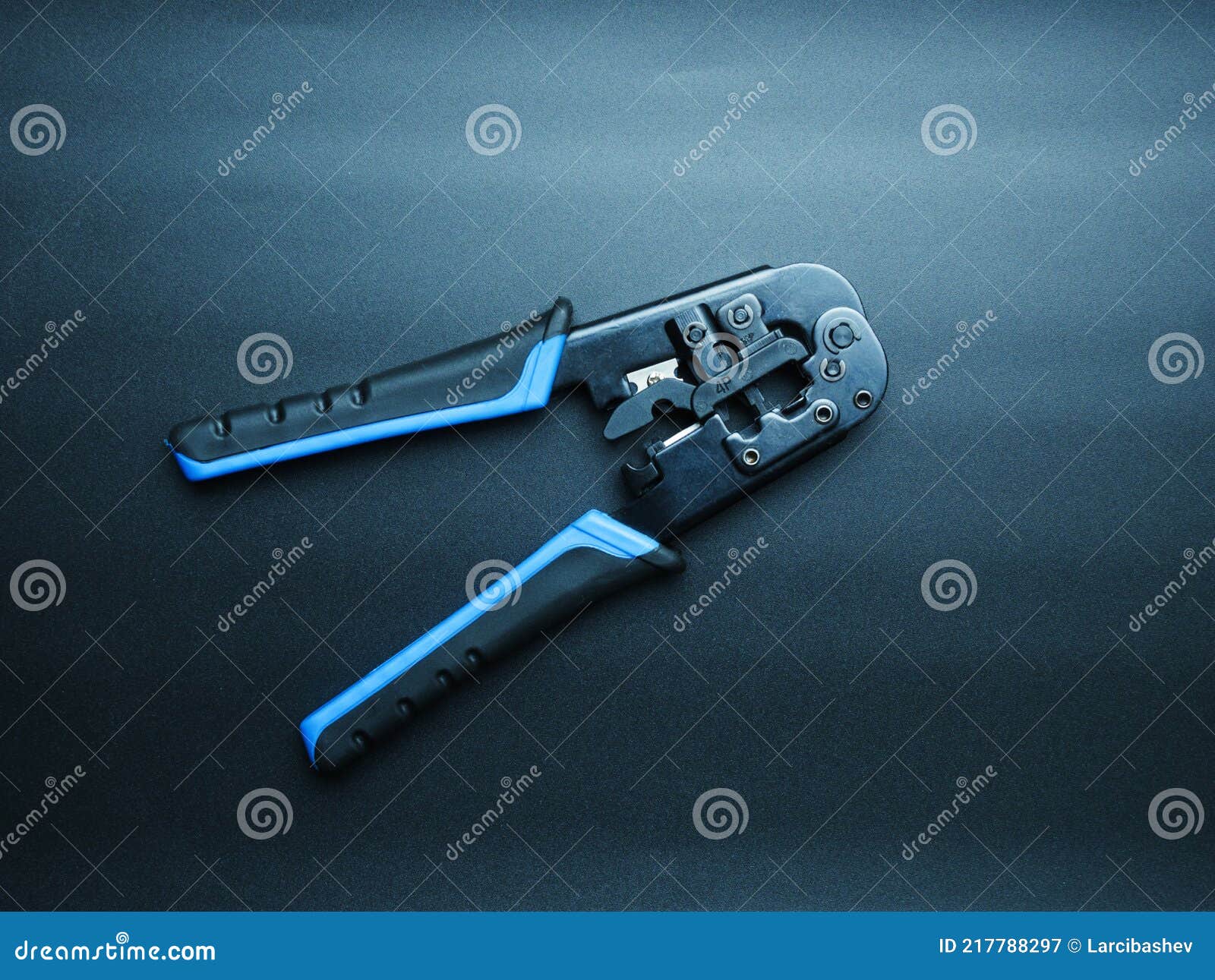 Repair Process of Rj45 Cable Connection. Stock Image - Image of ...