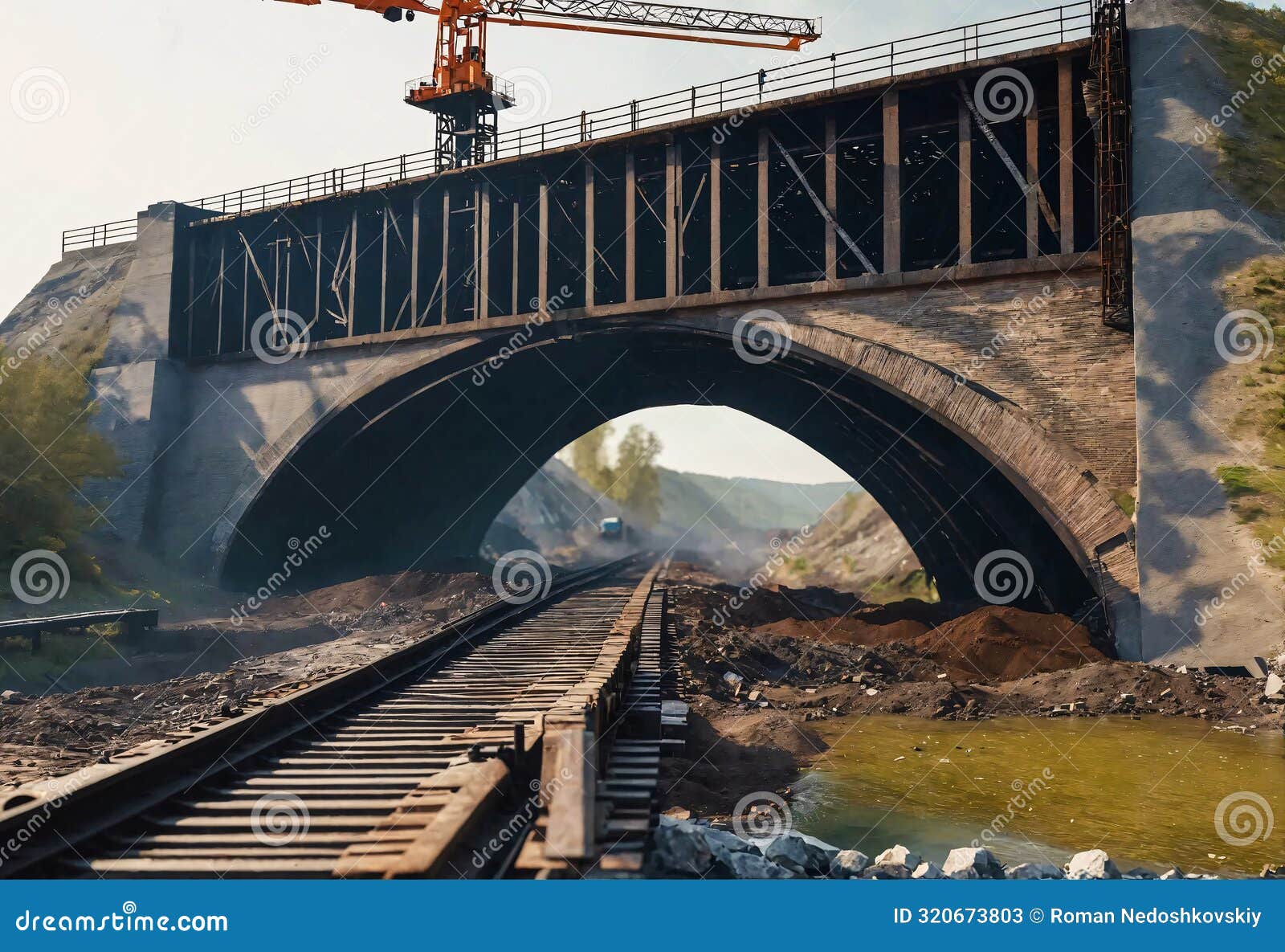 Repair and Reconstruction of the Old Bridge Over the Old Destroyed ...