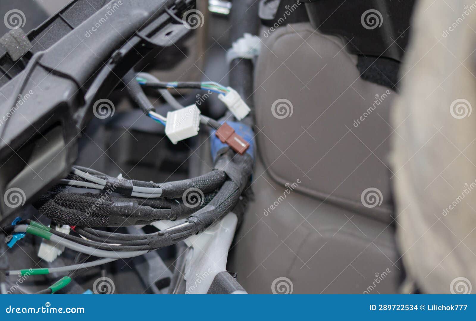 Repair, Replacement of Wires in a Car Stock Photo - Image of ...