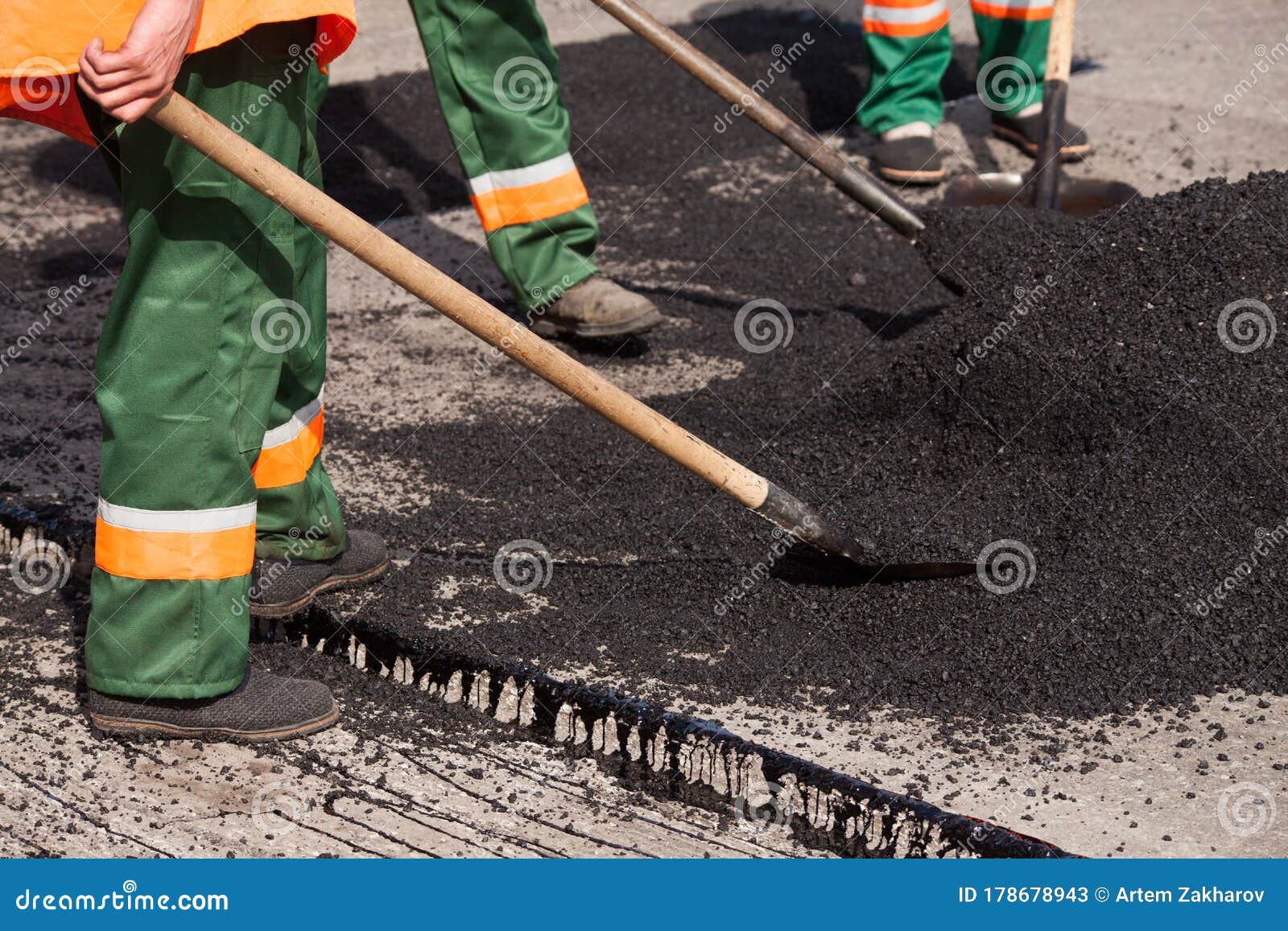 Repair of Roads, Highways and Sidewalks. Patching. Working with a ...