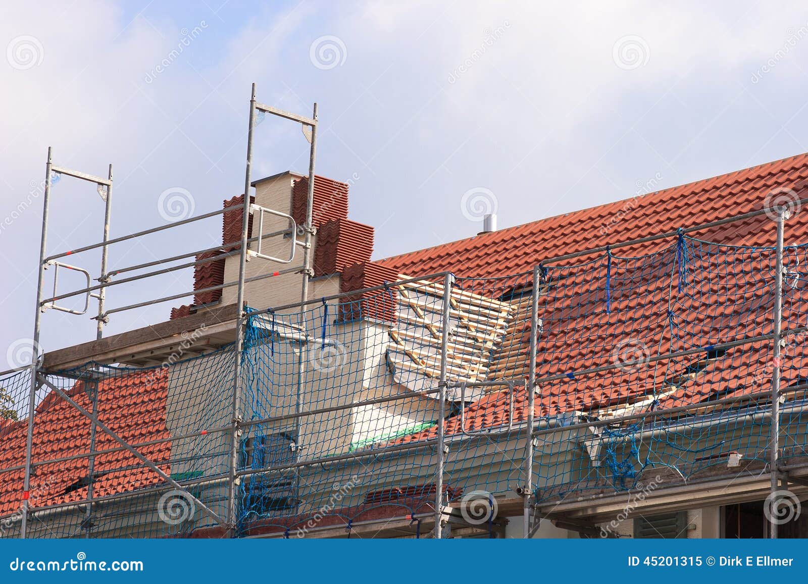 Repair a roof stock image. Image of vault, roofer, reconstruction ...