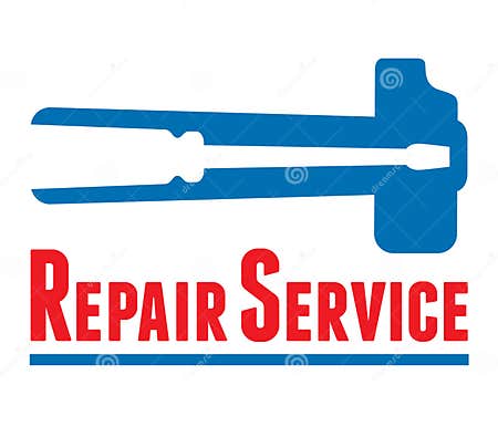 Repair Service stock vector. Illustration of design, sample - 15249031