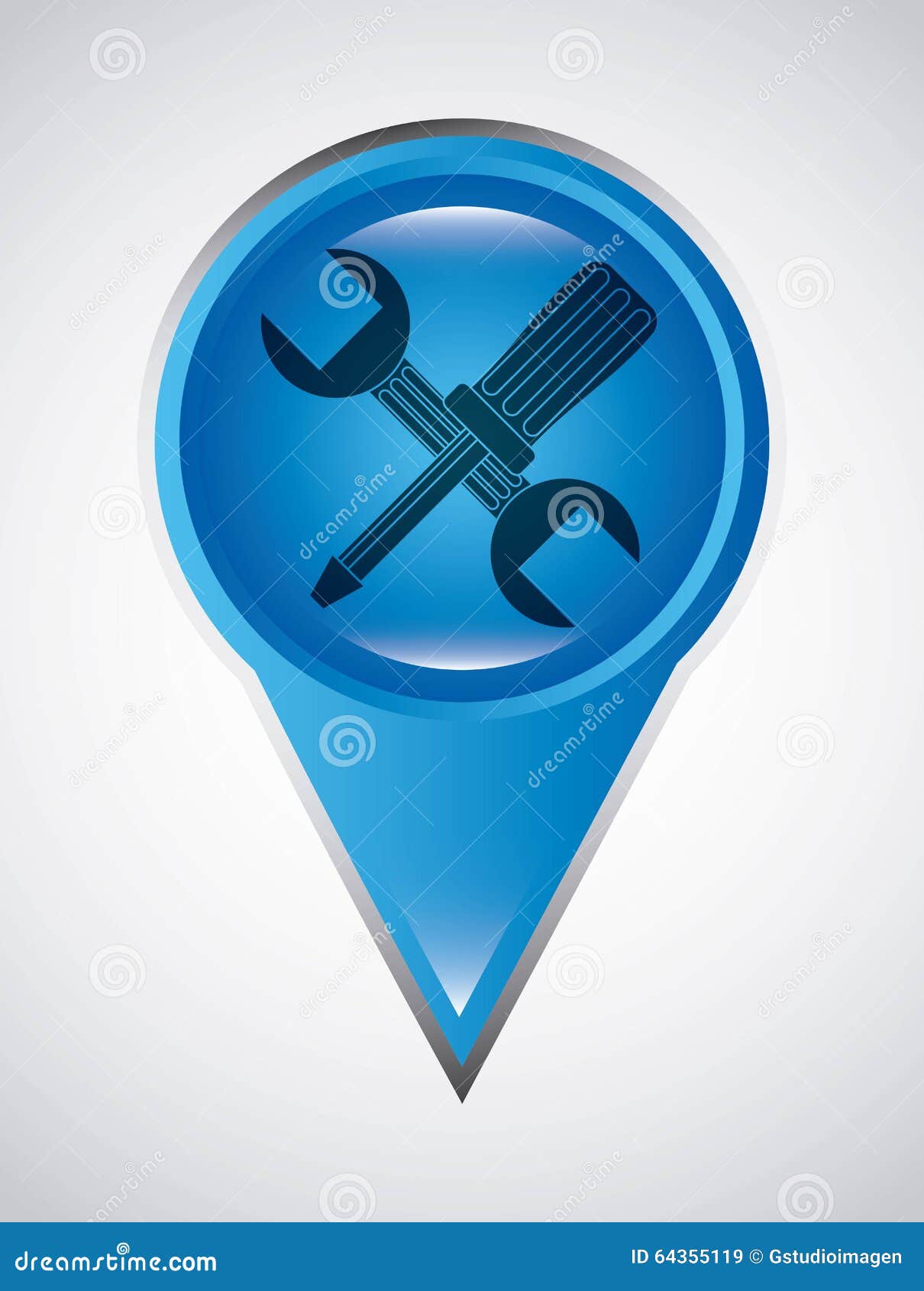 Repair service design stock illustration. Illustration of repair - 64355119