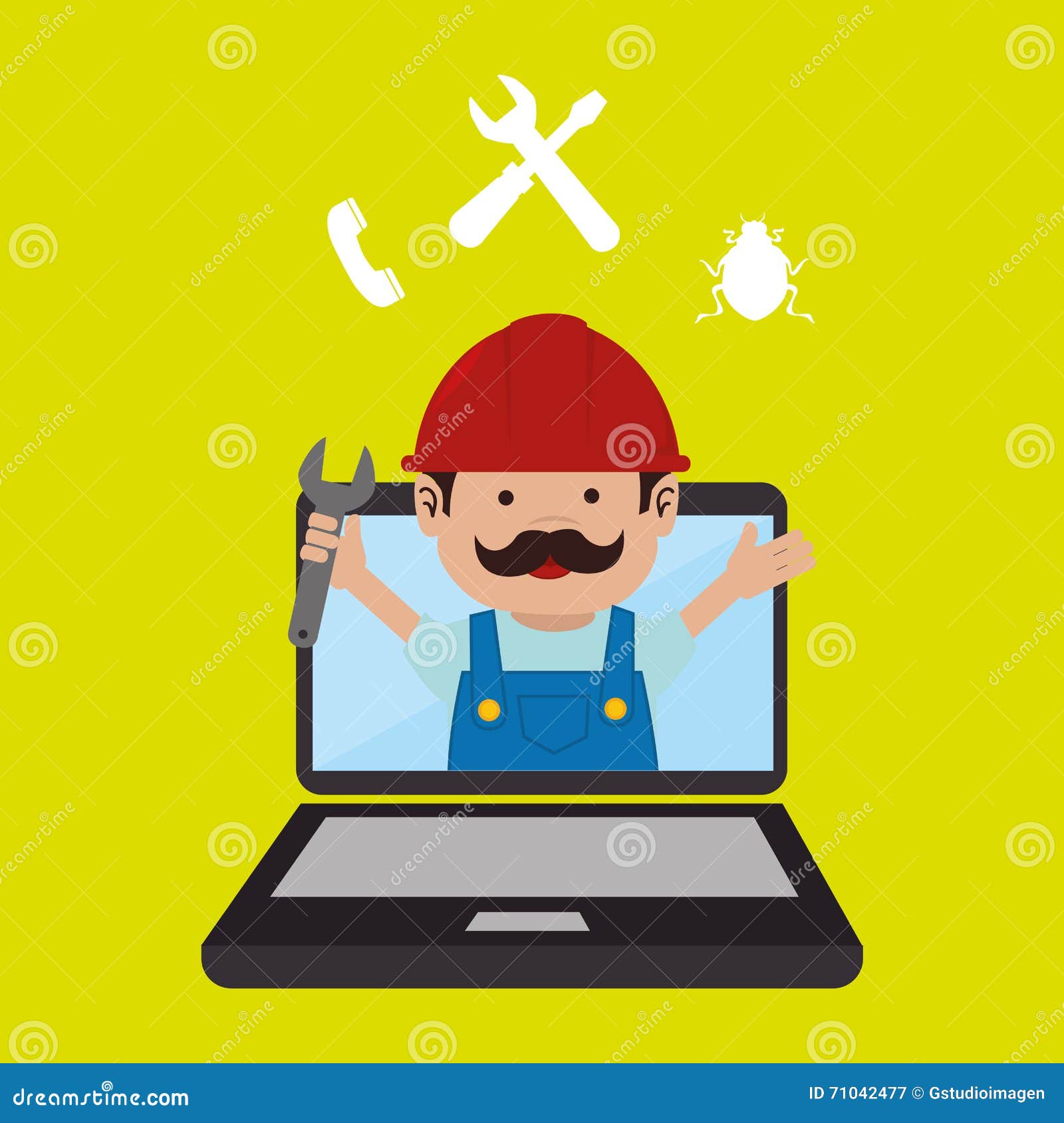 Repair service design stock illustration. Illustration of business ...