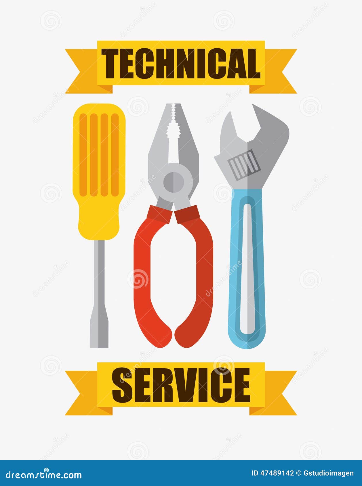 Repair service design stock vector. Illustration of customize - 47489142