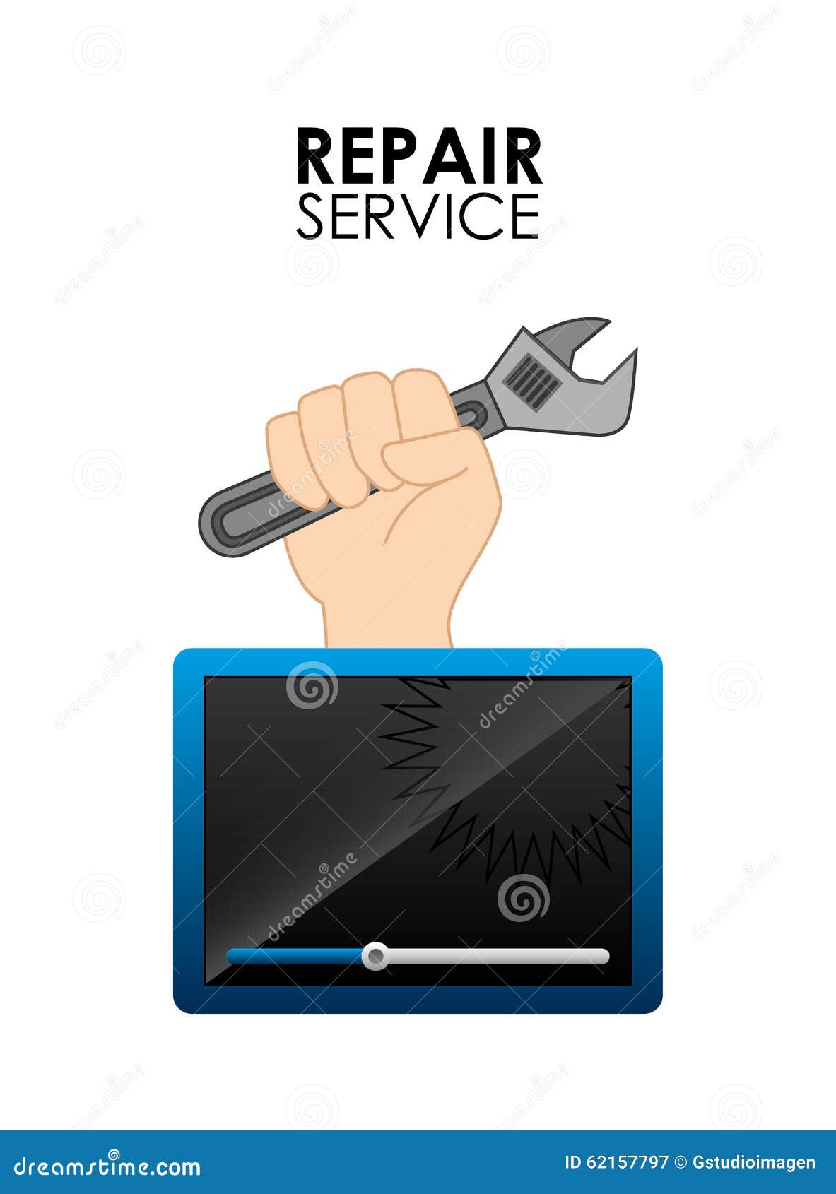 Repair service design stock vector. Illustration of flat - 62157797