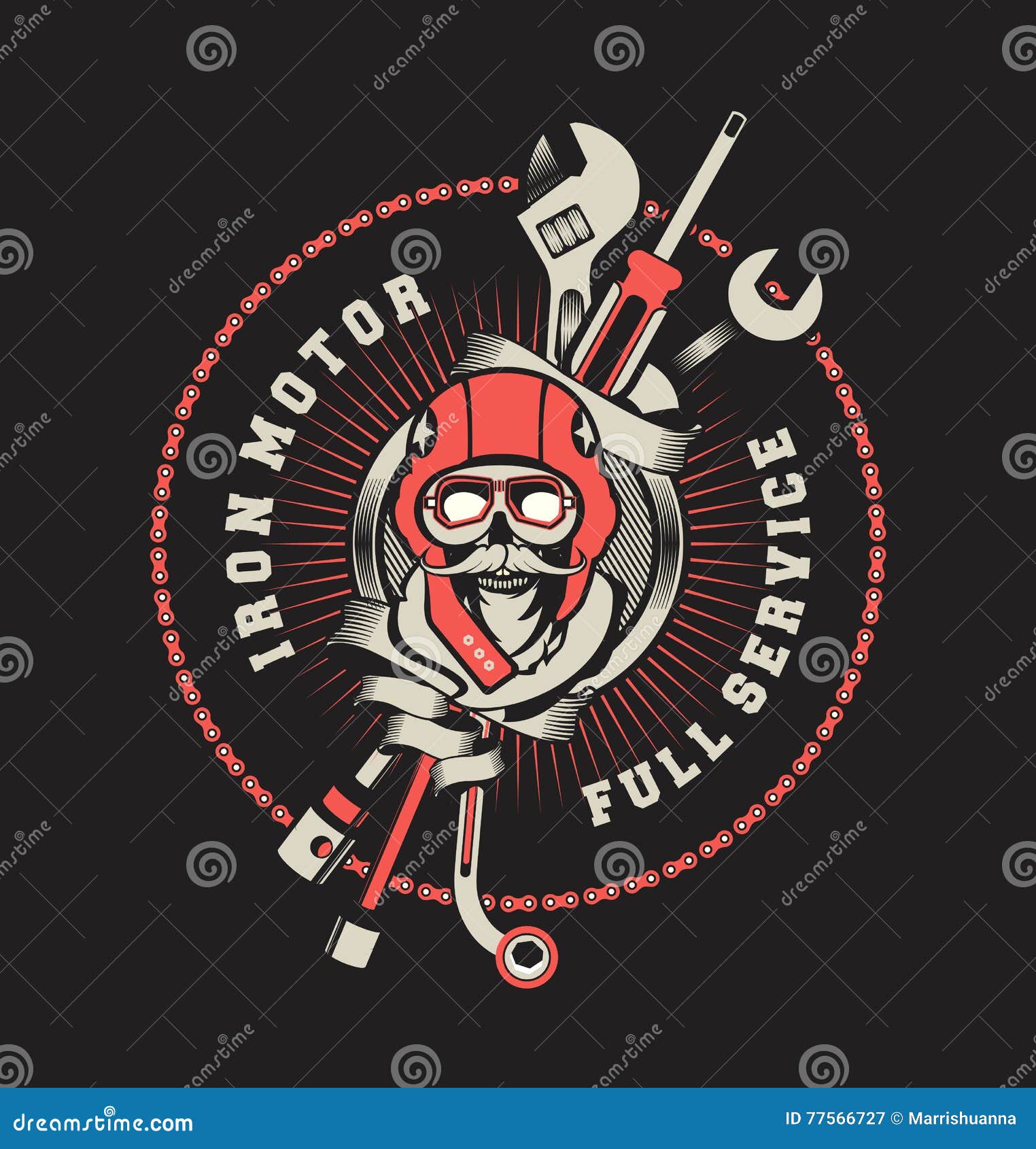 Repair Service emblem stock vector. Illustration of engine - 77566727