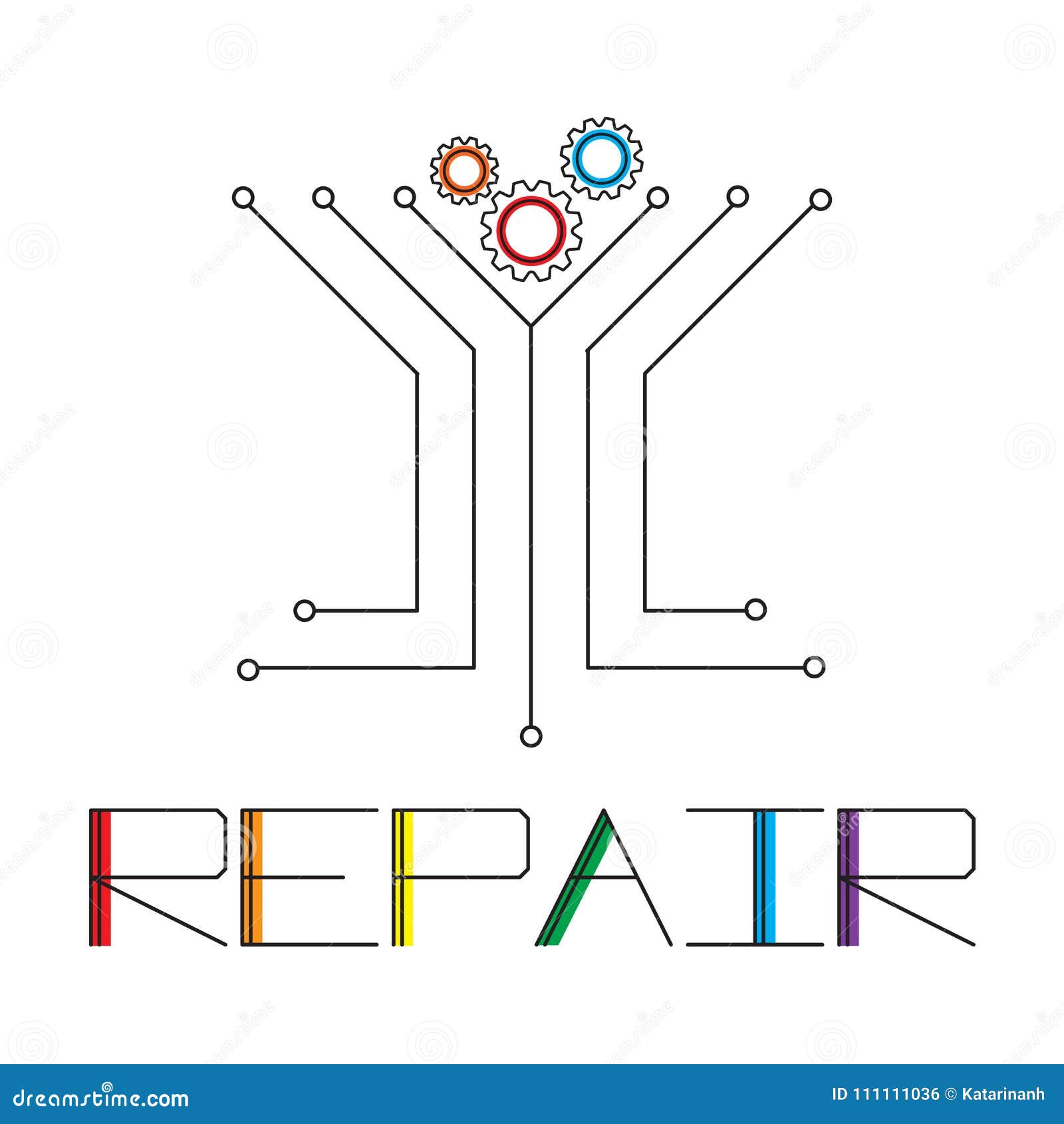 REPAIR SERVICES LOGO. Computer Technology Logo Template Designs, Gadget ...