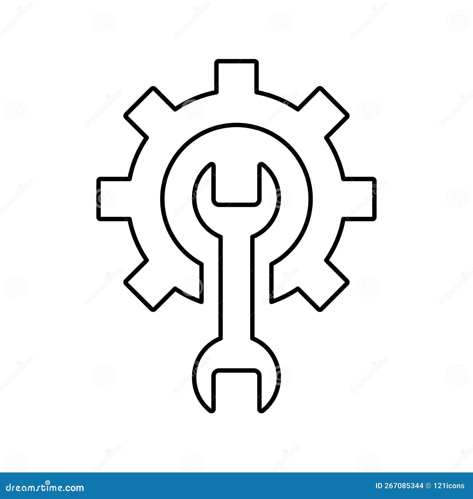 Repair, Settings, Tools Line Icon. Outline Vector Stock Vector ...