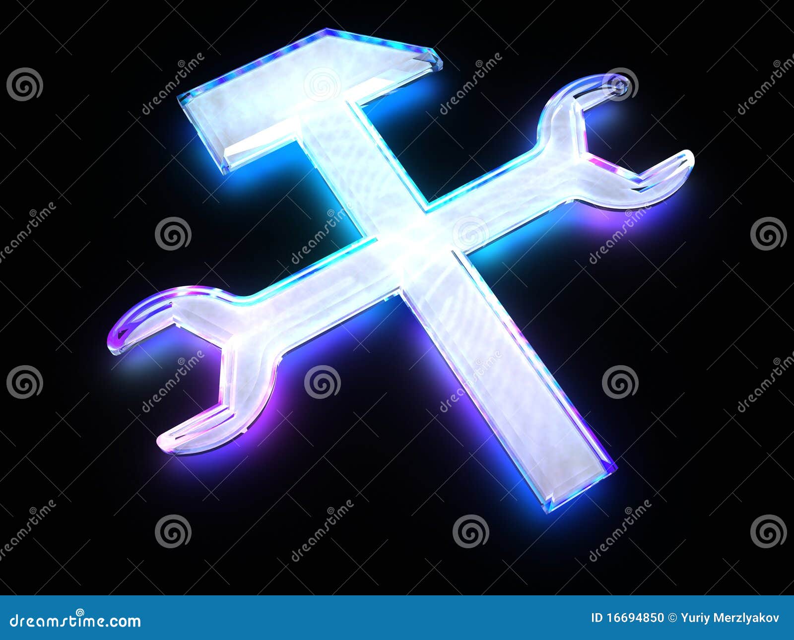 Repair sign stock illustration. Illustration of building - 16694850