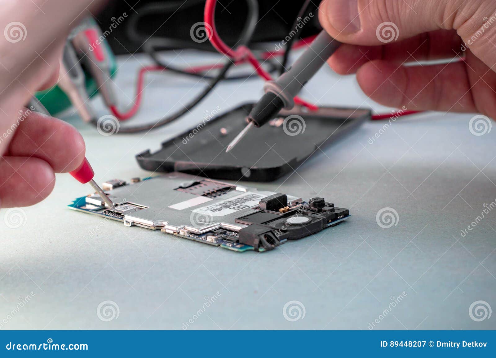 Repair Smartphone Multimeter Stock Image - Image of innovation ...