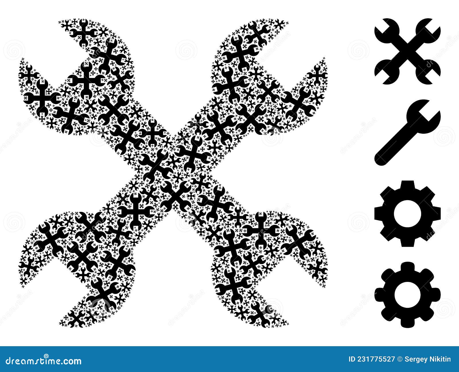 Repair Spanners Icon Fractal Mosaic Stock Vector - Illustration of ... Repair Spanners Icon Fractal Mosaic Stock Vector - Illustration of ...