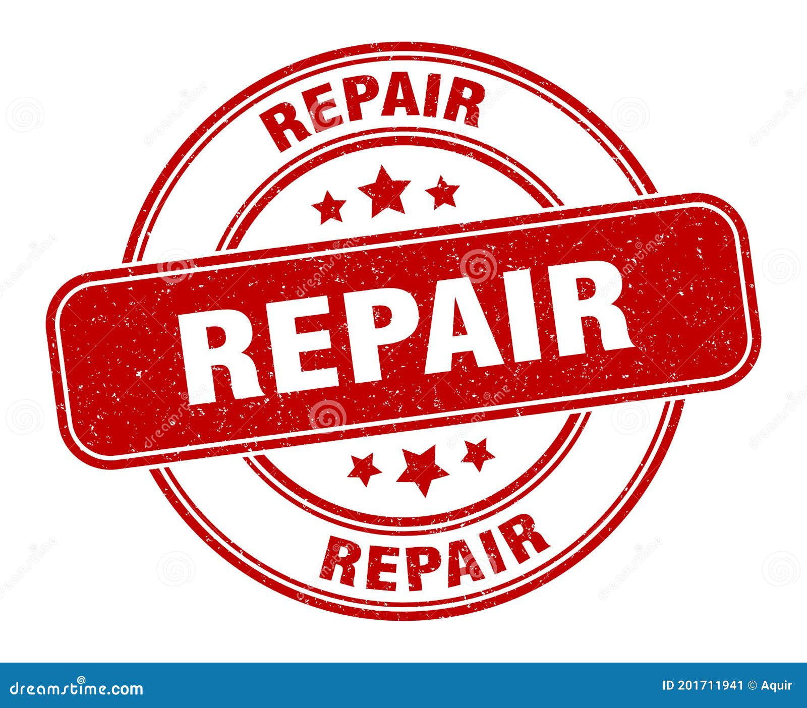 Repair Stamp. Repair Round Grunge Sign Stock Vector - Illustration of ...