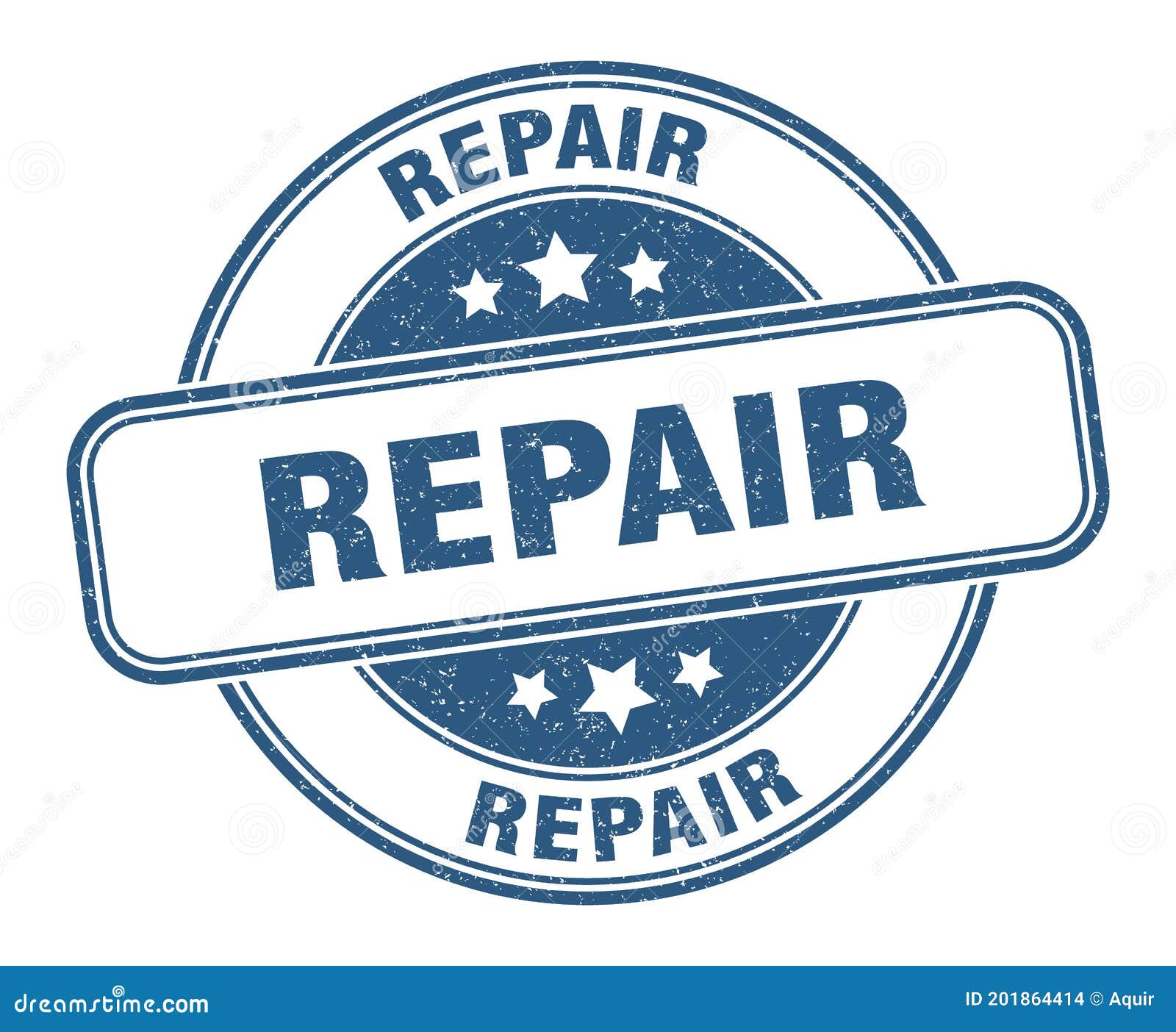 Repair Stamp. Repair Round Grunge Sign Stock Vector - Illustration of ...