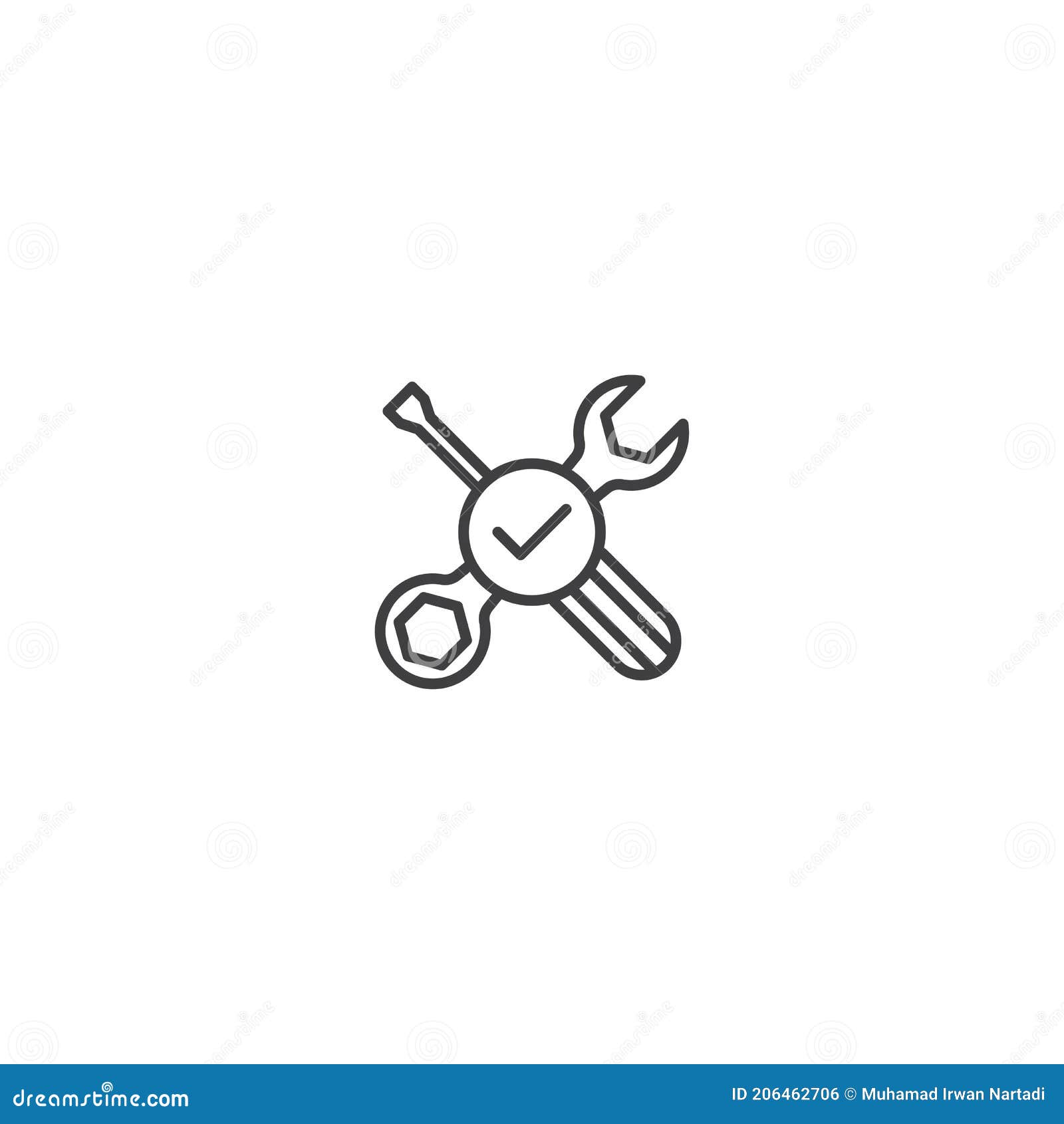 Repair Success, Service Success Line Icon Vector Stock Vector ...