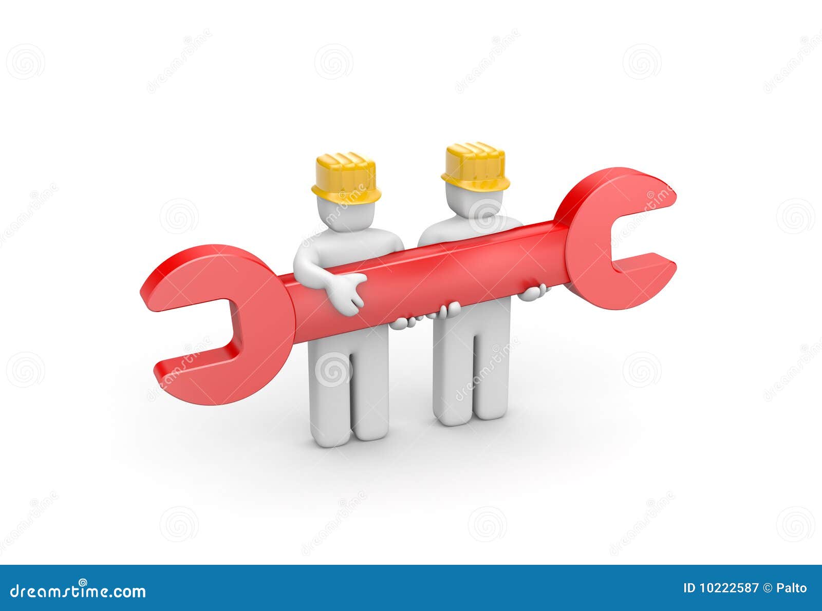 Repair team stock illustration. Illustration of metaphor - 10222587
