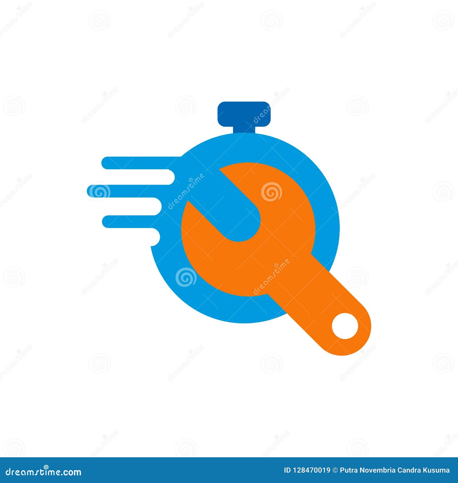 Repair Time Logo Icon Design Stock Vector - Illustration of business ...