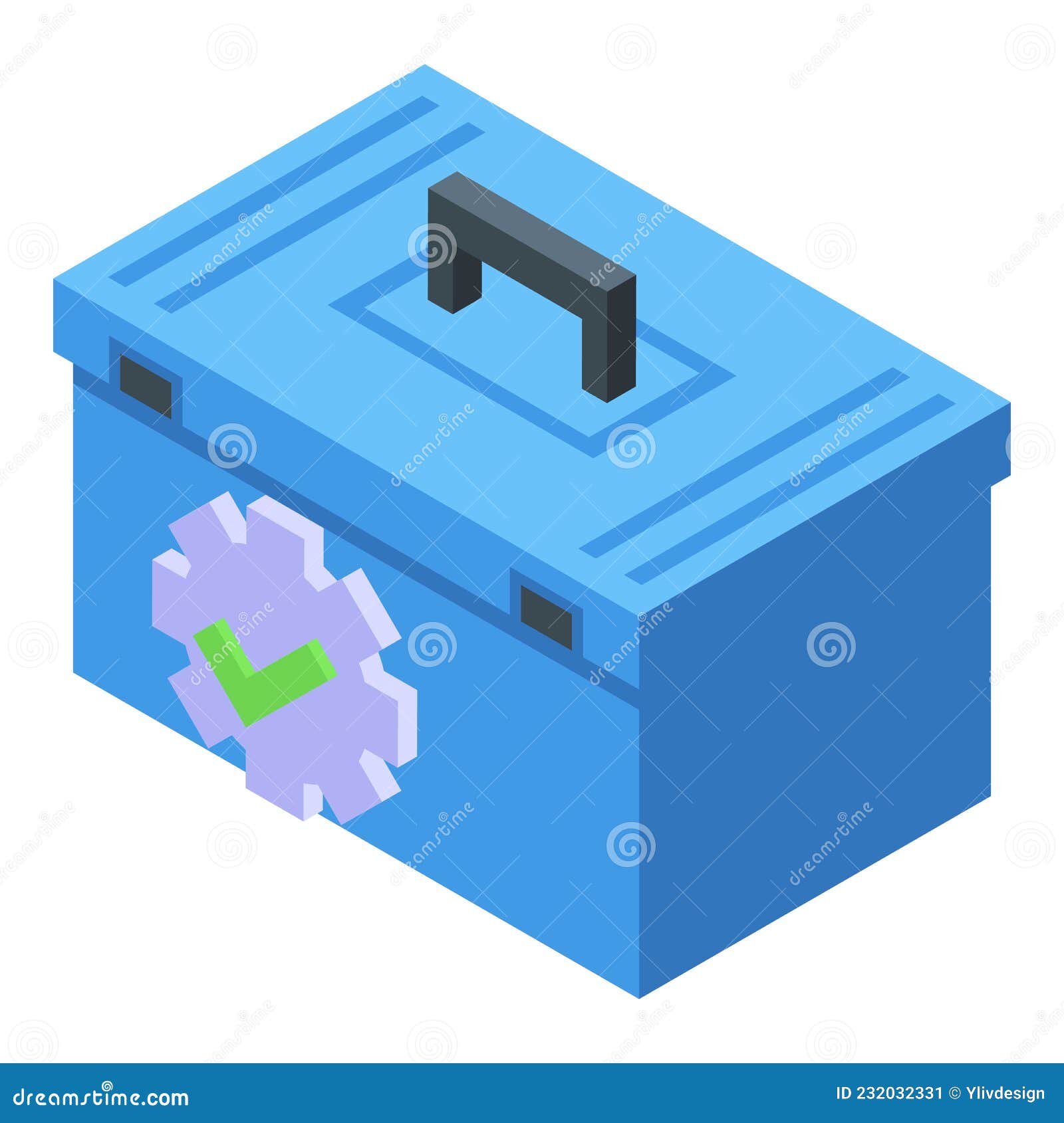 Repair Tool Box Icon Isometric Vector. Toolbox Kit Stock Vector ...