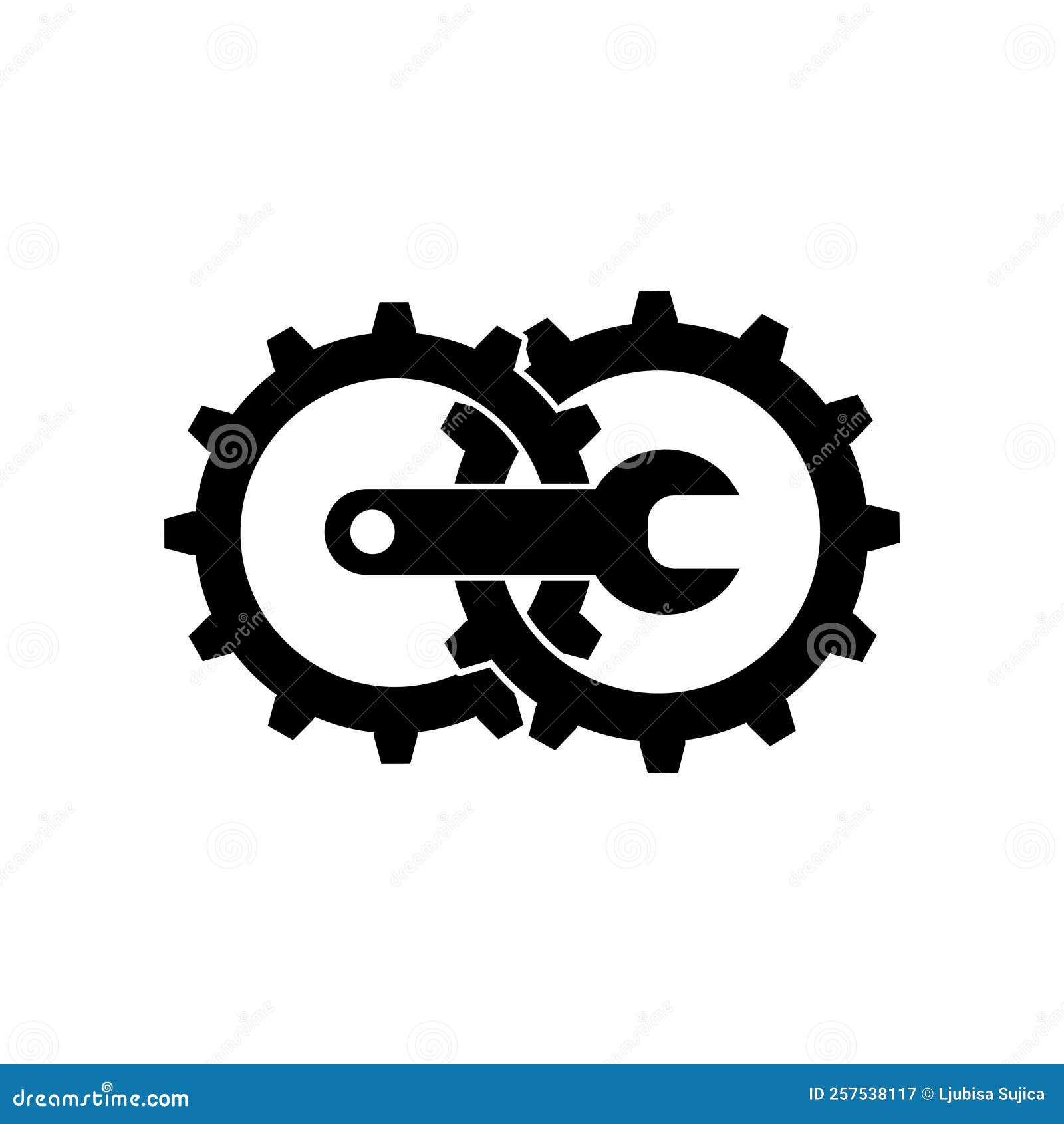 Repair Tool Icon Isolated on White Background Stock Vector ...
