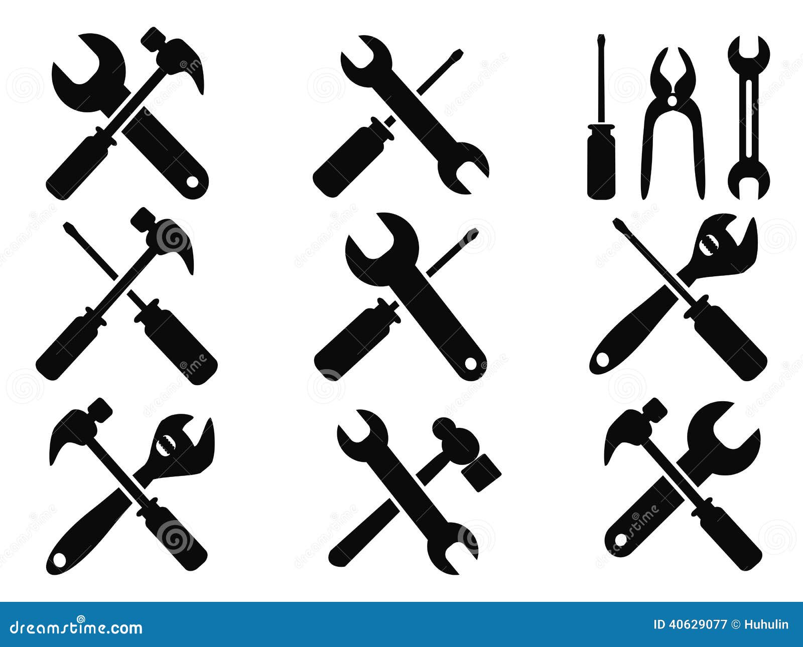Repair Tool Icons Set Stock Vector - Image: 40629077