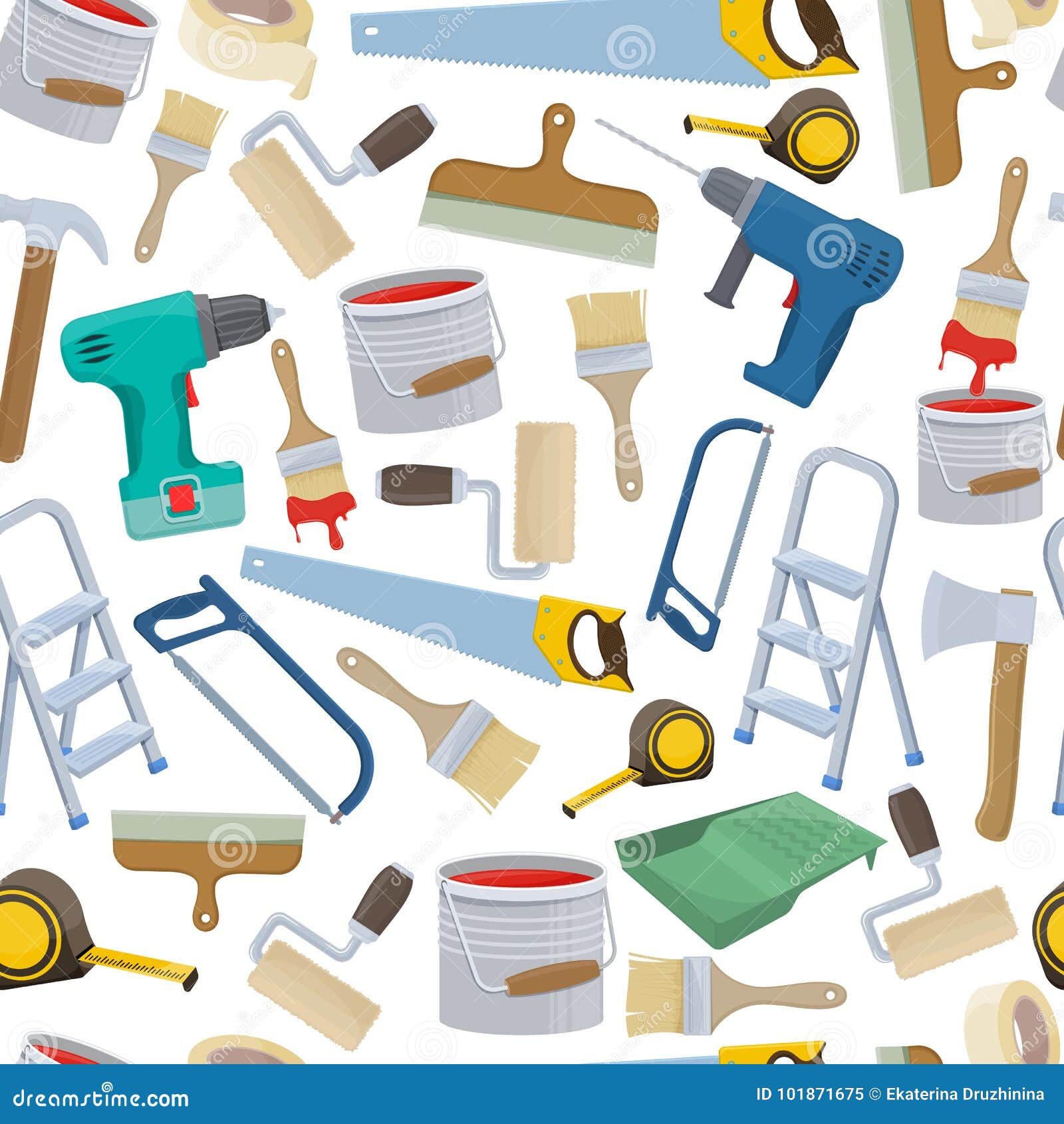 Repair tool illustration stock vector. Illustration of putty - 101871675