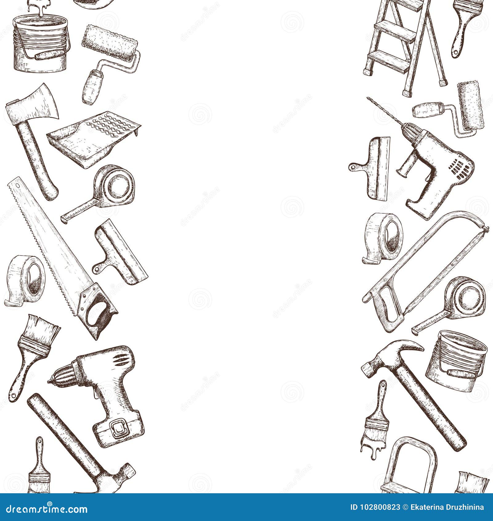Repair tool illustration stock vector. Illustration of hammer - 102800823