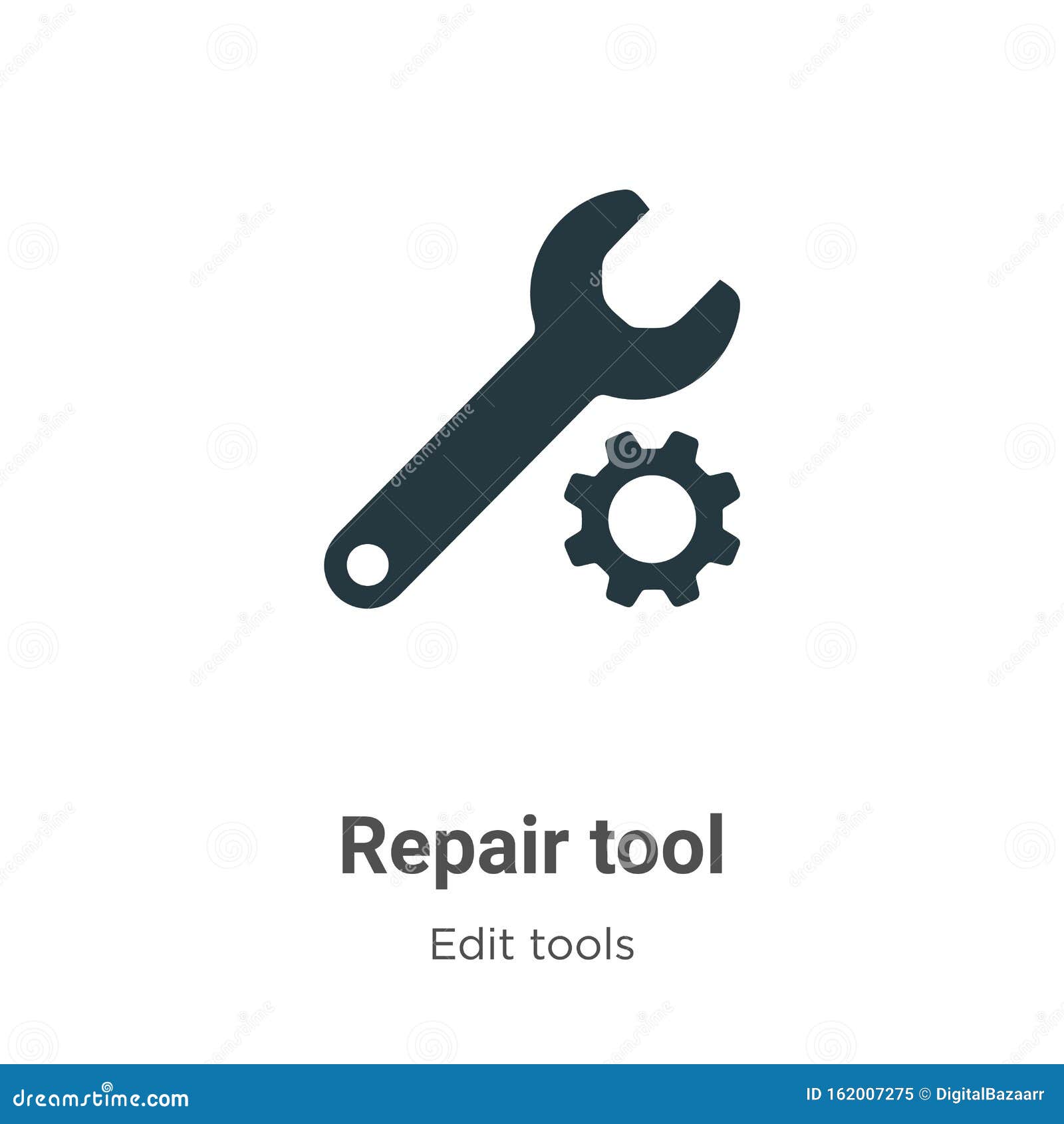 Repair Tool Vector Icon on White Background. Flat Vector Repair Tool ...