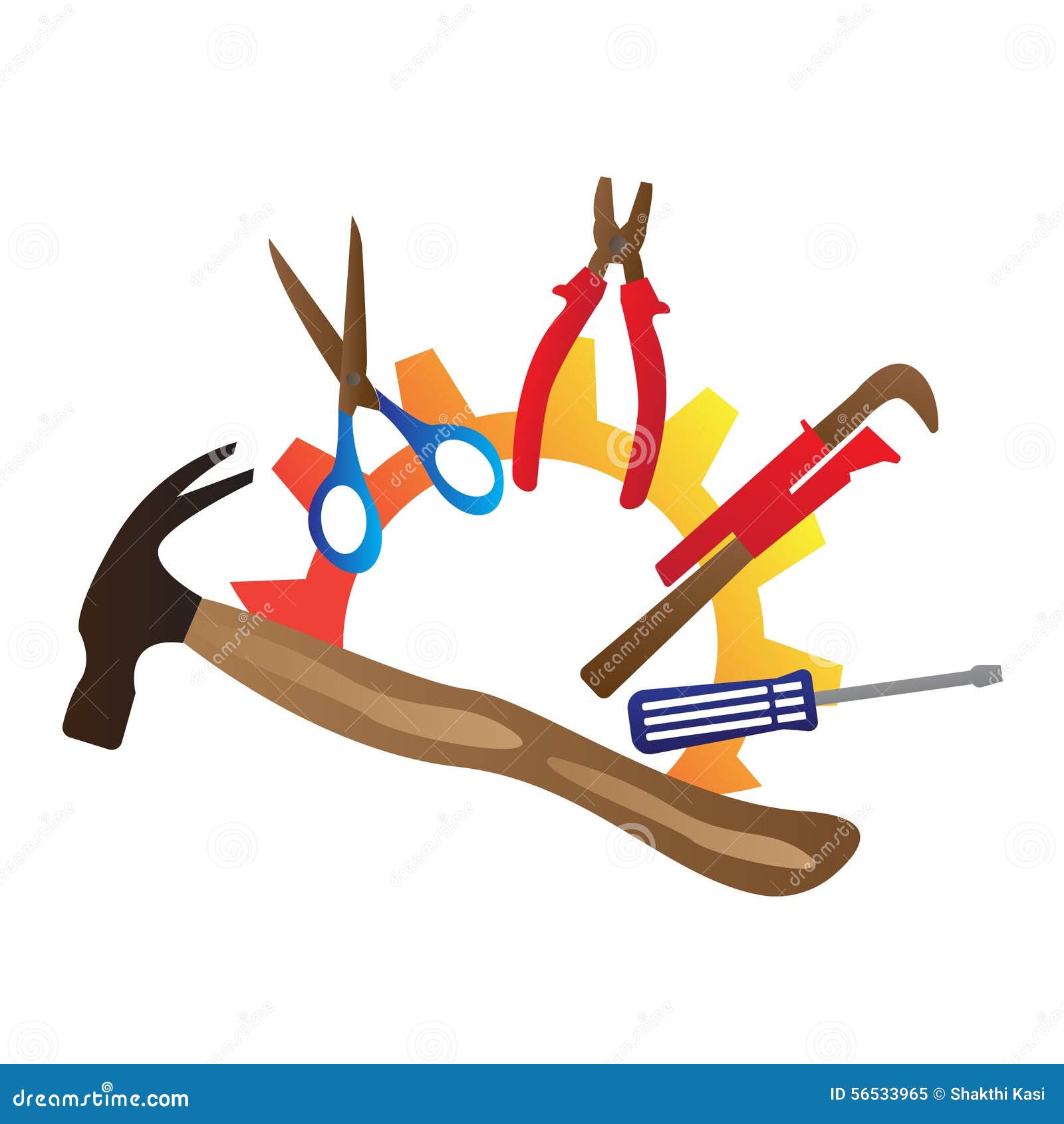 Repair tools stock vector. Illustration of vector, tool - 56533965