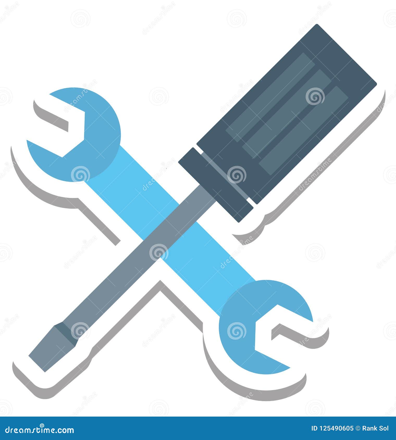Repair Tools, Garage Tools Vector Icon Stock Illustration ...