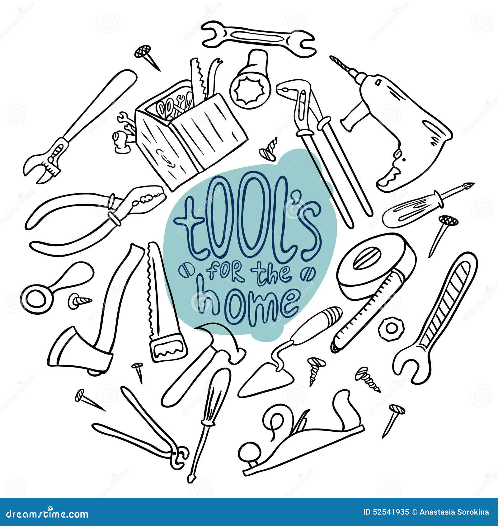 Repair tools stock vector. Illustration of carpentry - 52541935