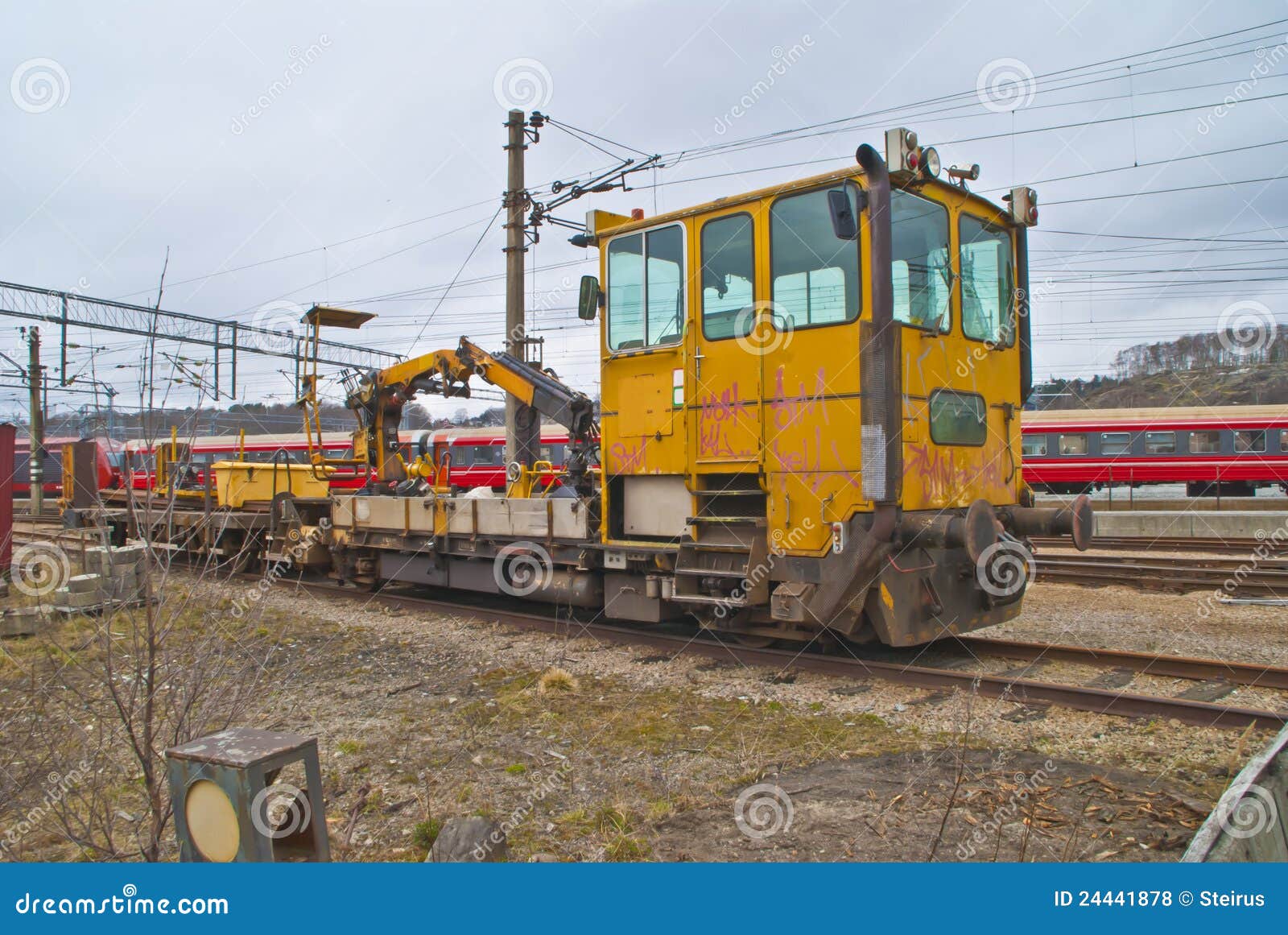 Repair trains stock photo. Image of railway, industrial - 24441878