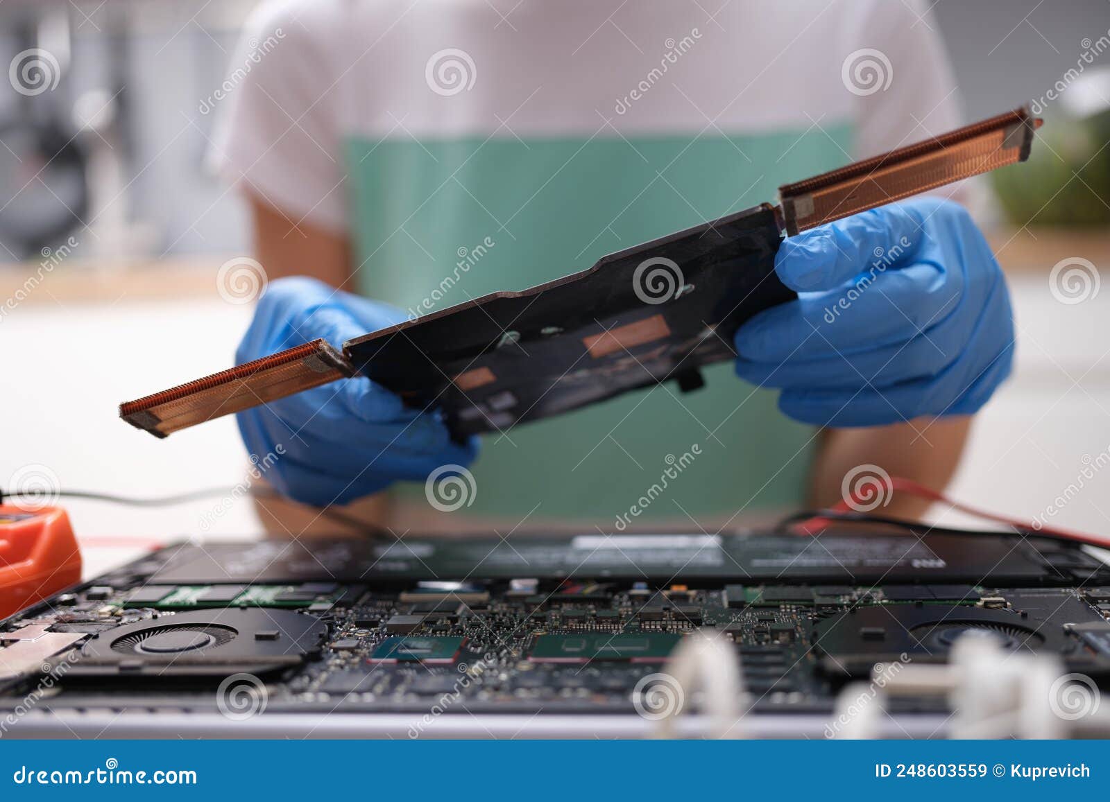 Repair Upgrade Computer Parts and Computer Assembly Stock Image - Image ...